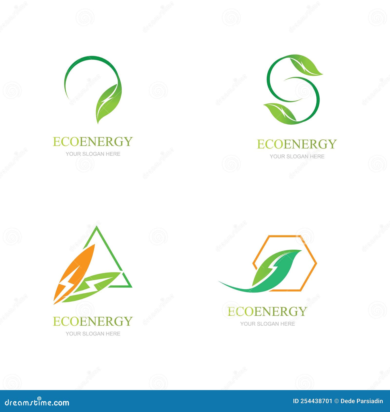 Eco Energy Logo Template Vector Icon Illustration Stock Vector ...