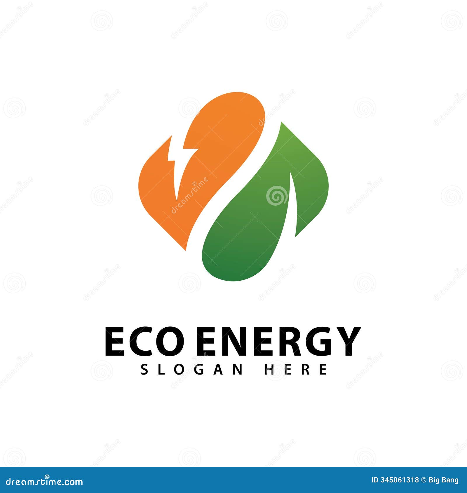 Eco Energy Vector Logo Symbol Stock Vector - Illustration of template ...