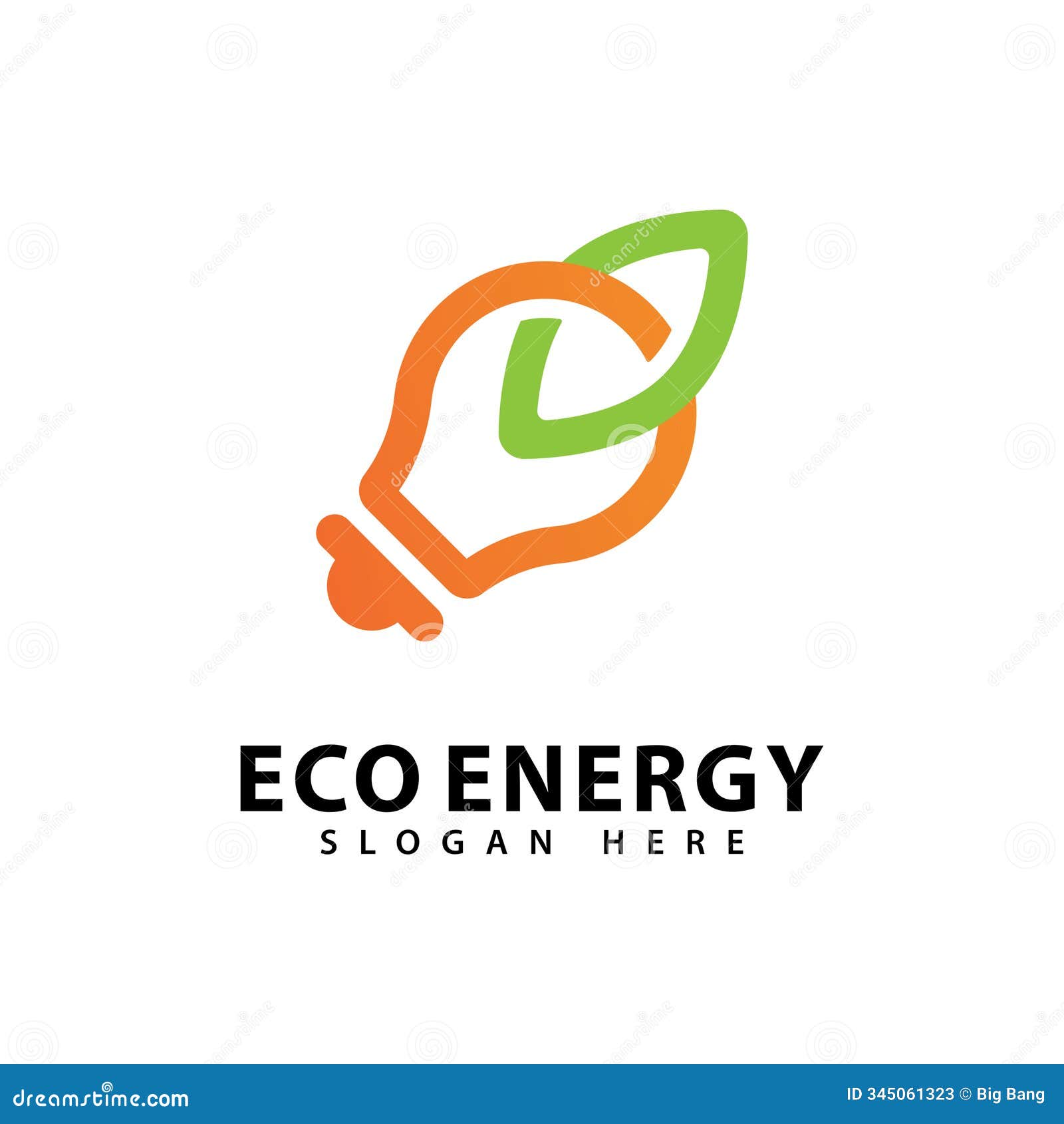 Eco Energy Vector Logo Symbol Stock Vector - Illustration of concept ...