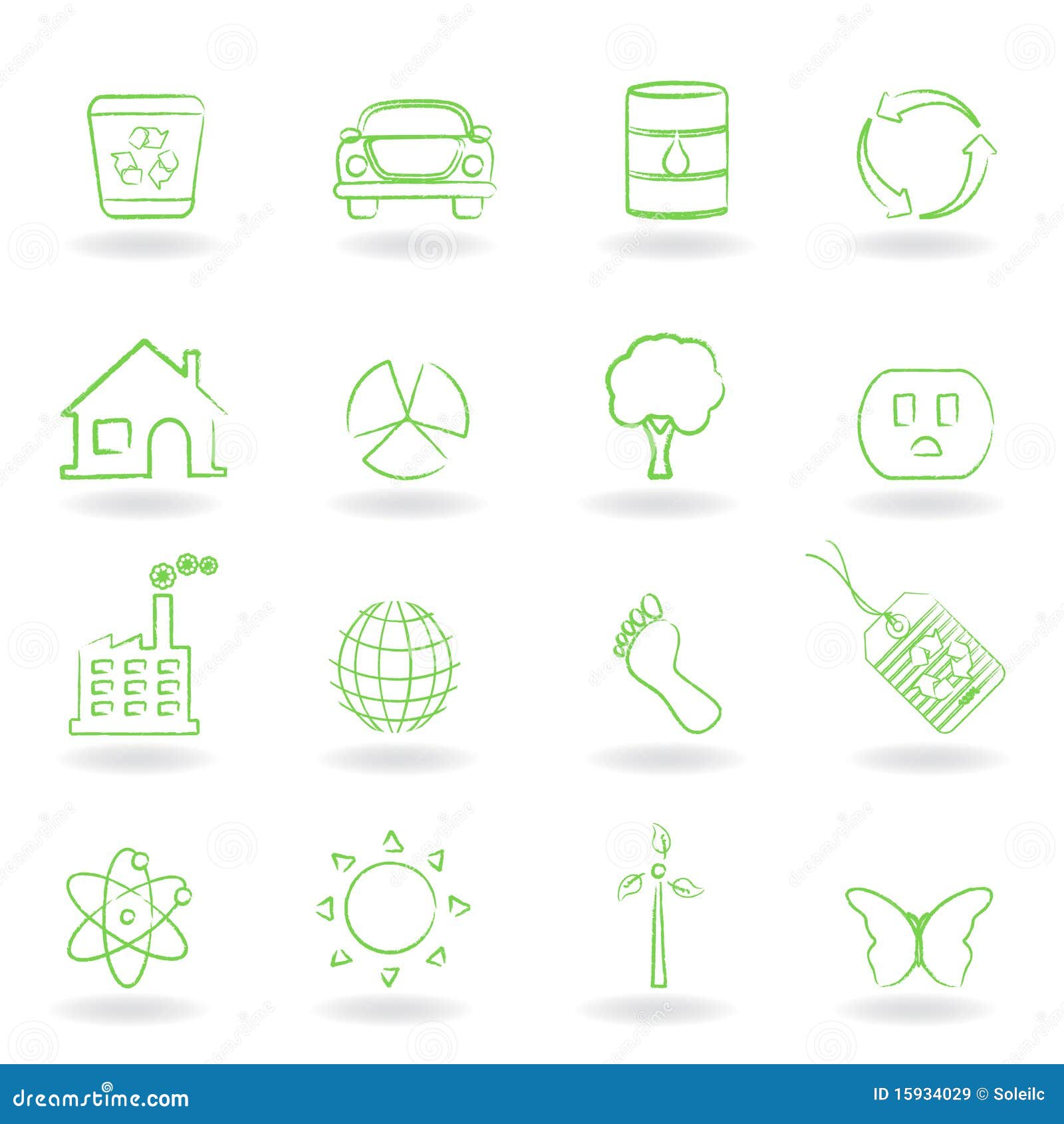 Eco and Environment Objects Stock Vector - Illustration of ...