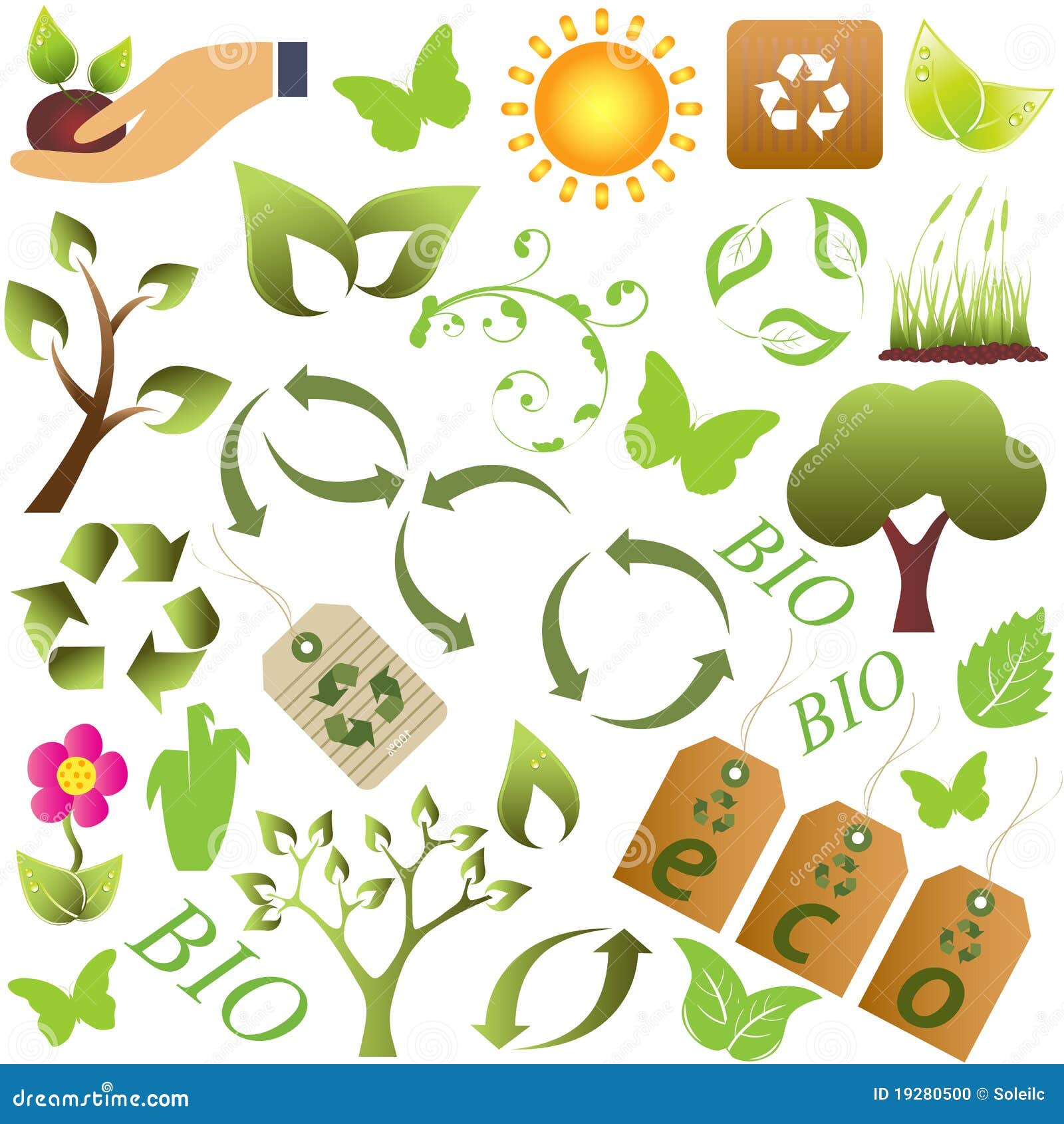 Eco And Environment Symbols Picture. Image: 19280500