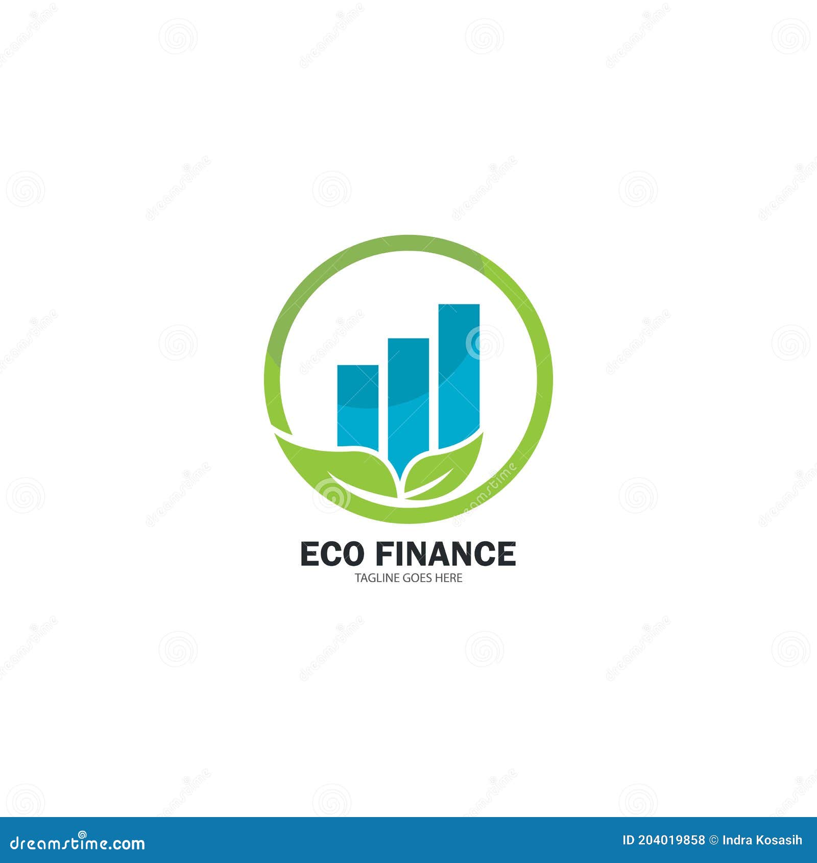 Eco Finance Professional Logo Vector Icon Illustration Stock Vector ...