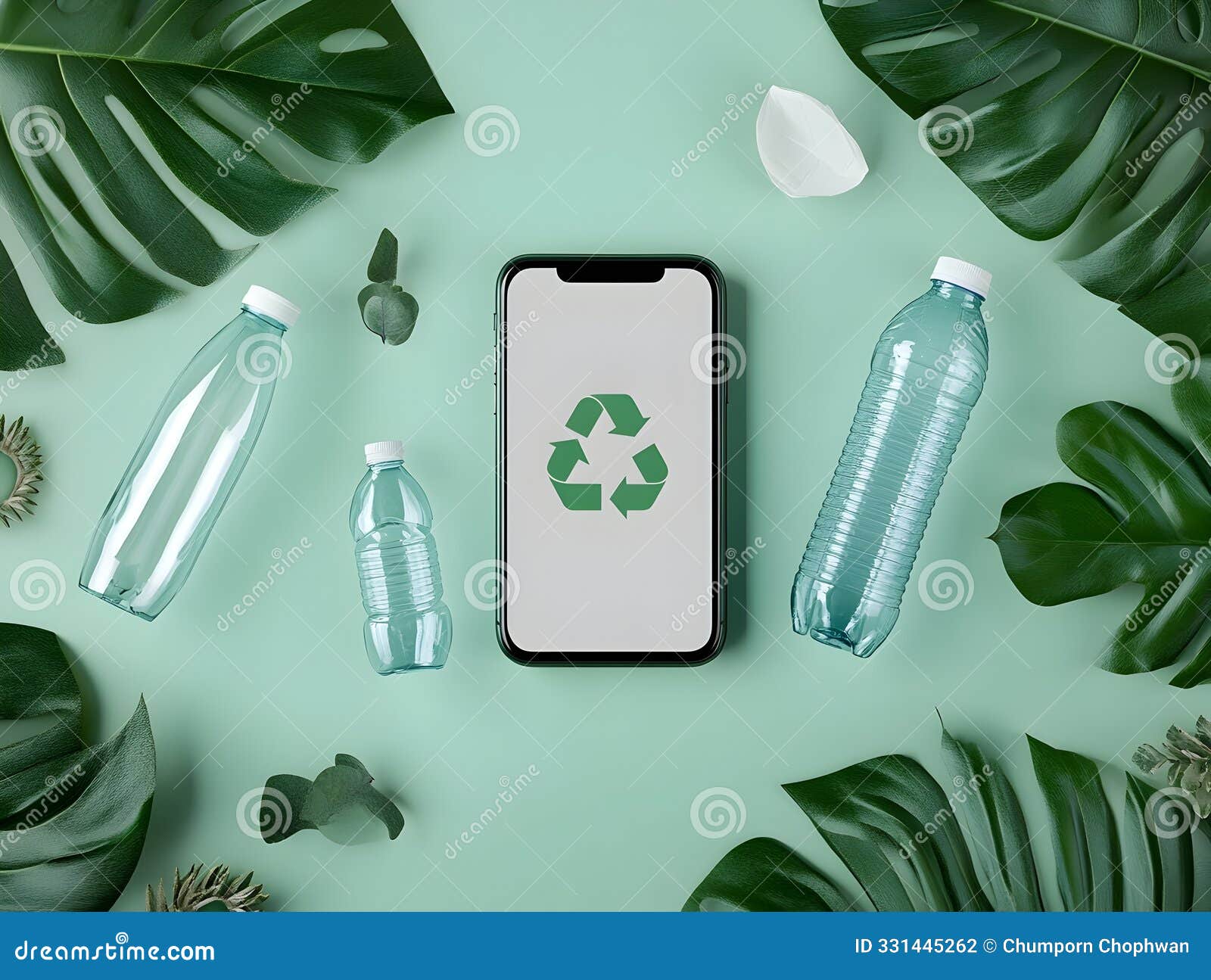 Eco Friendly App Mockup Promoting Sustainability and Reducing Single ...