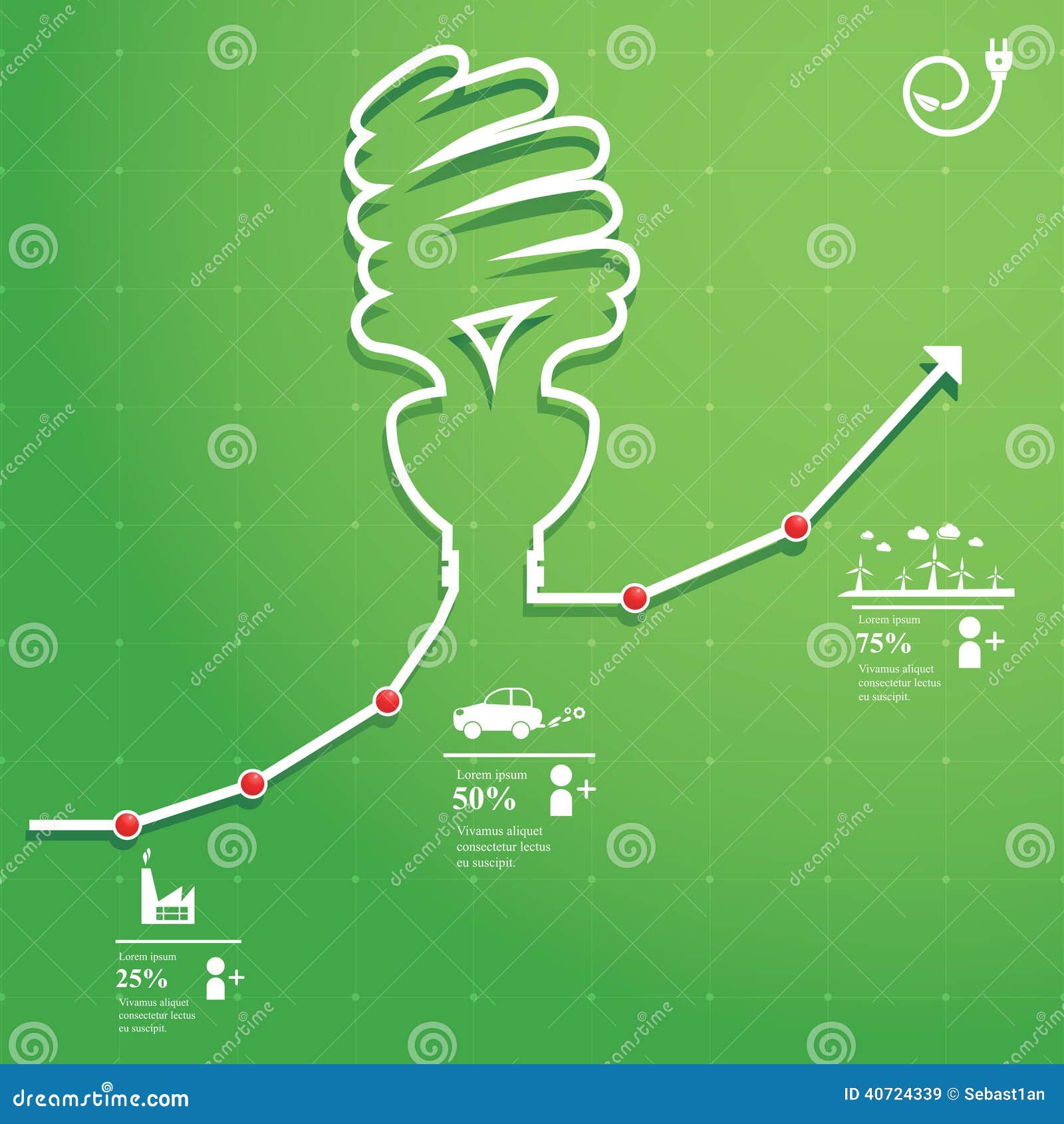 Eco Friendly Background stock vector. Illustration of friendly - 40724339