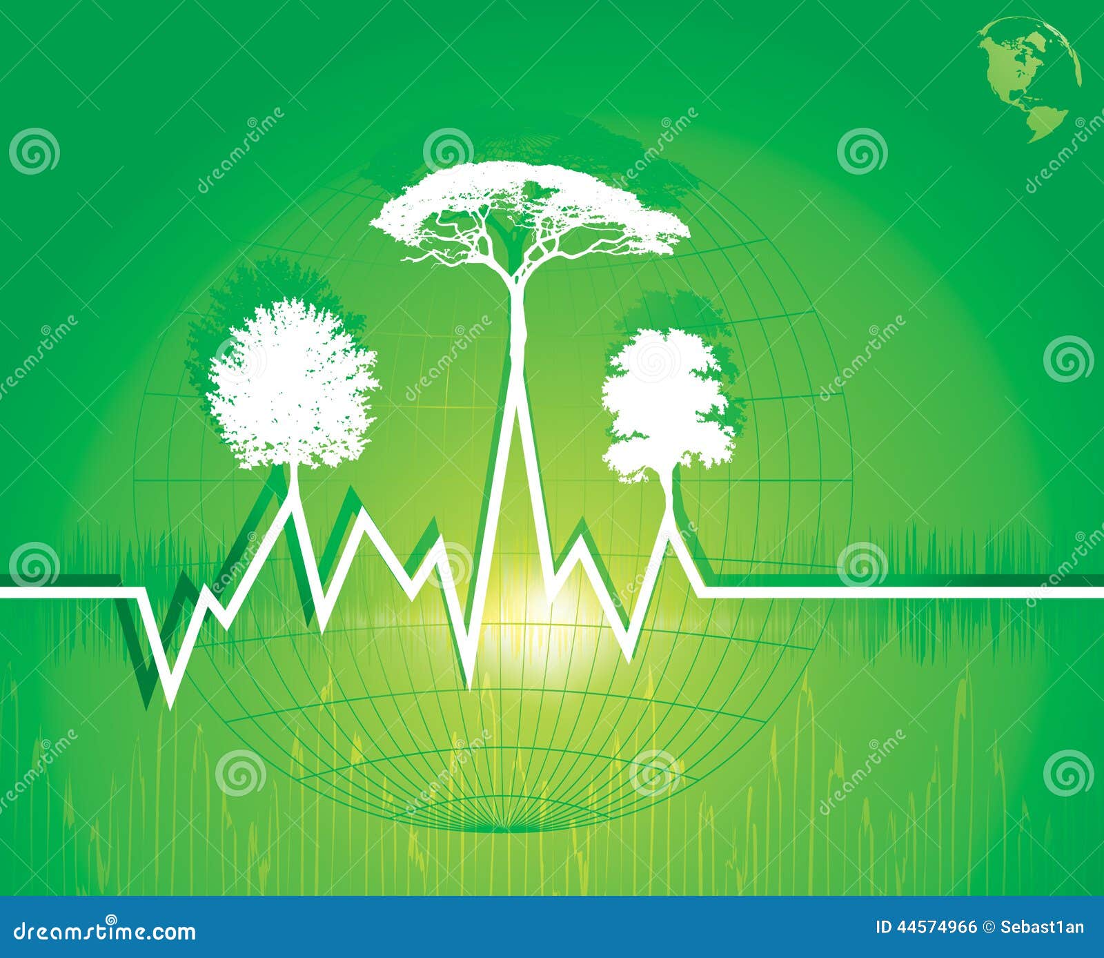 Eco Friendly Background stock vector. Illustration of leaf - 44574966