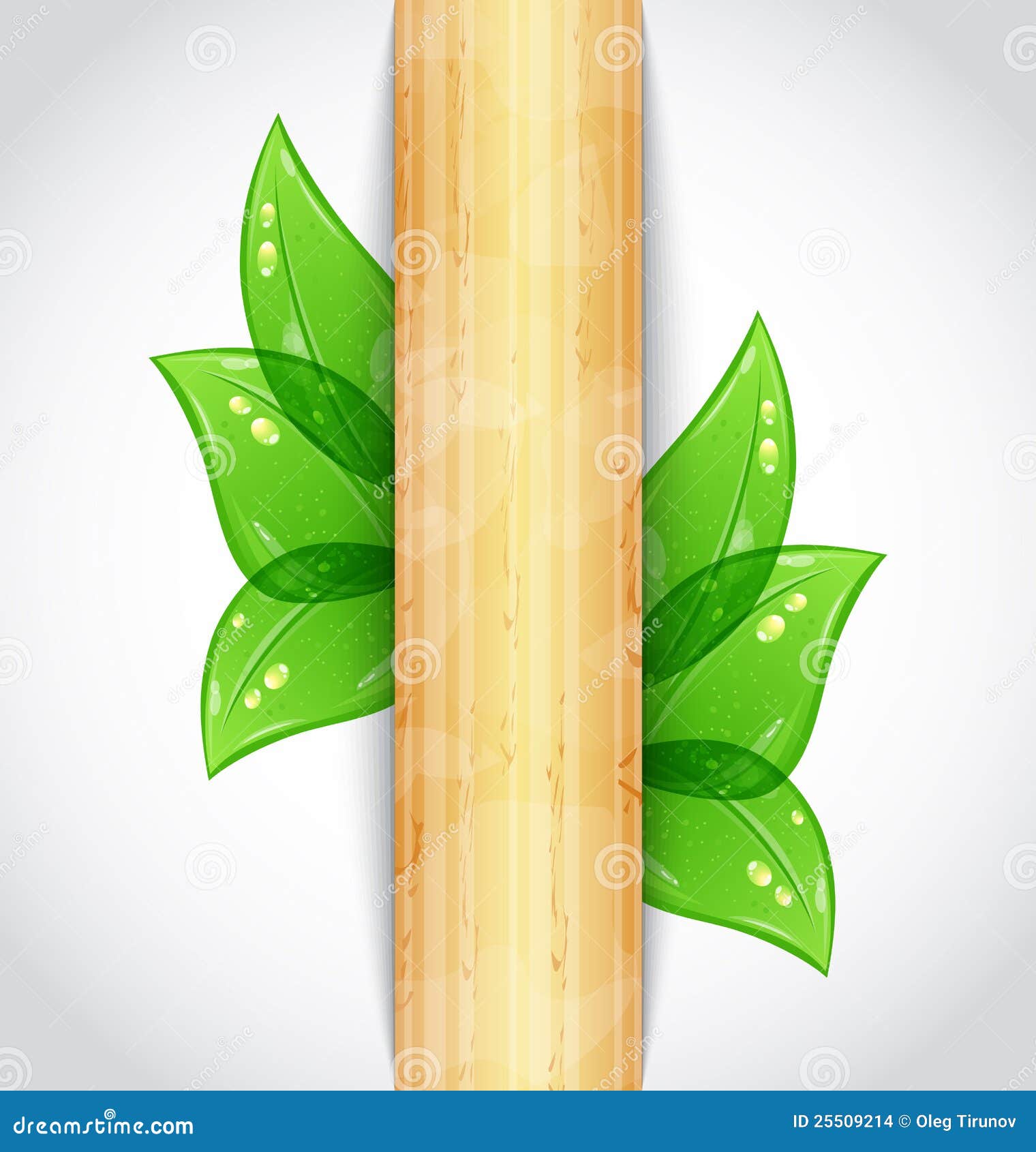 Eco Friendly Background with Green Leaves Stock Vector - Illustration ...