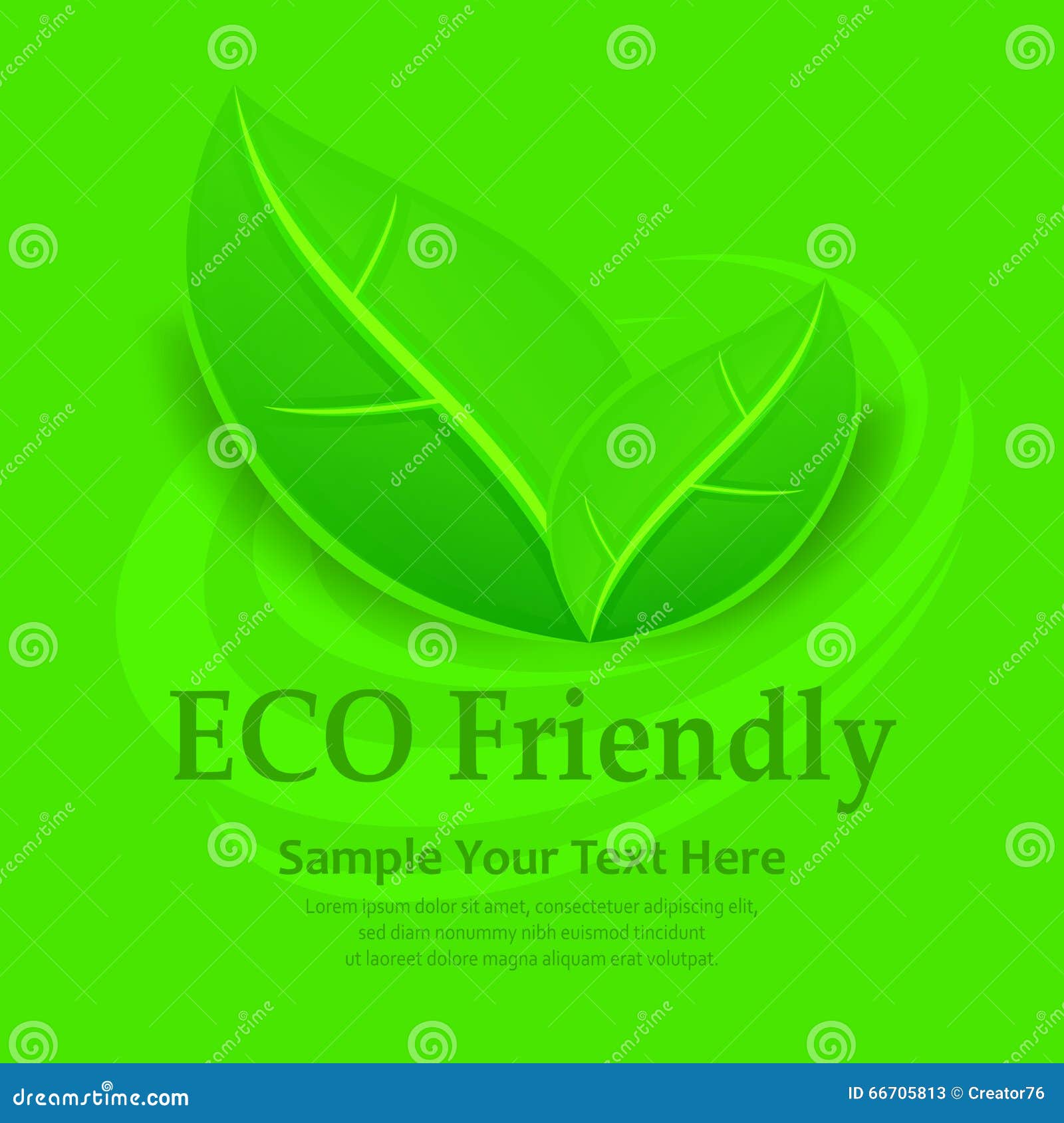 Eco friendly background stock vector. Illustration of vector - 66705813