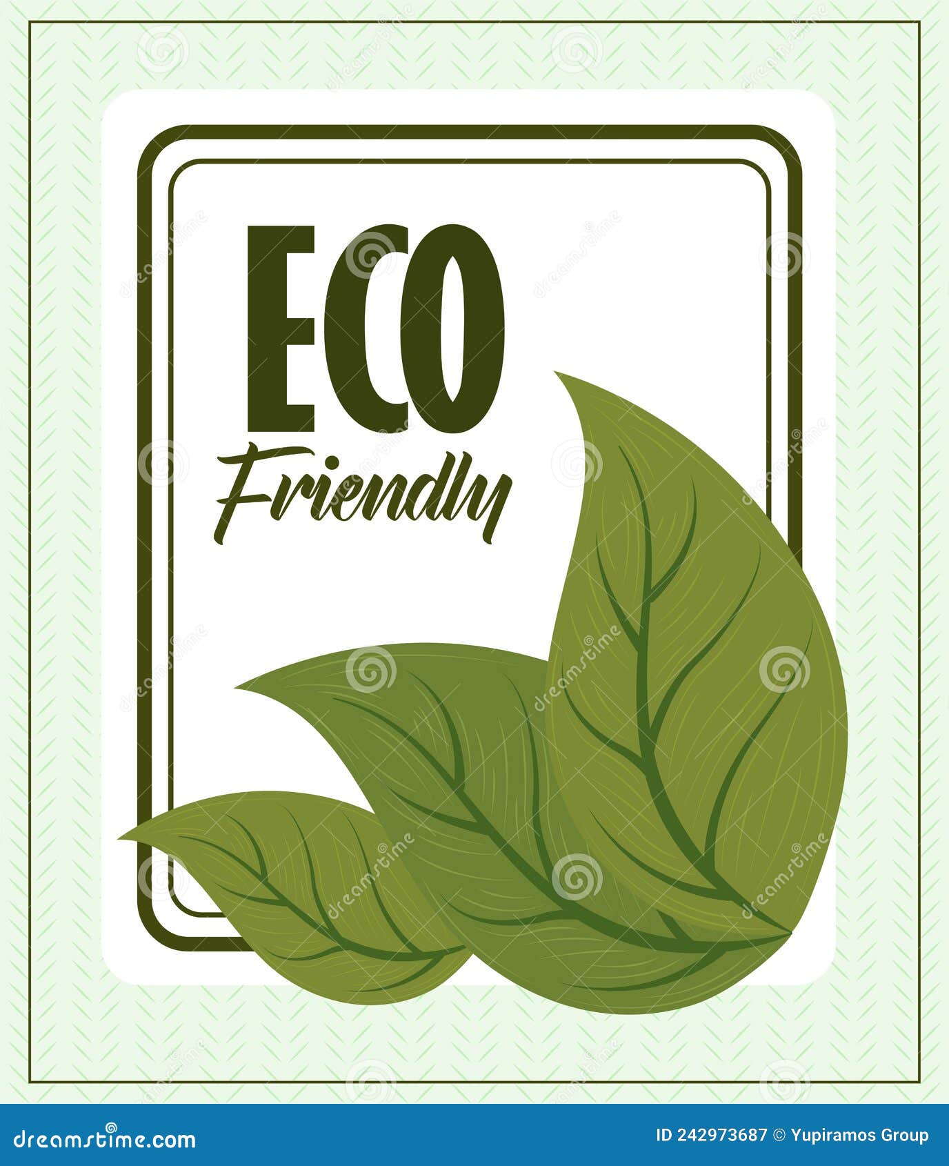 Eco friendly banner stock vector. Illustration of vector - 242973687