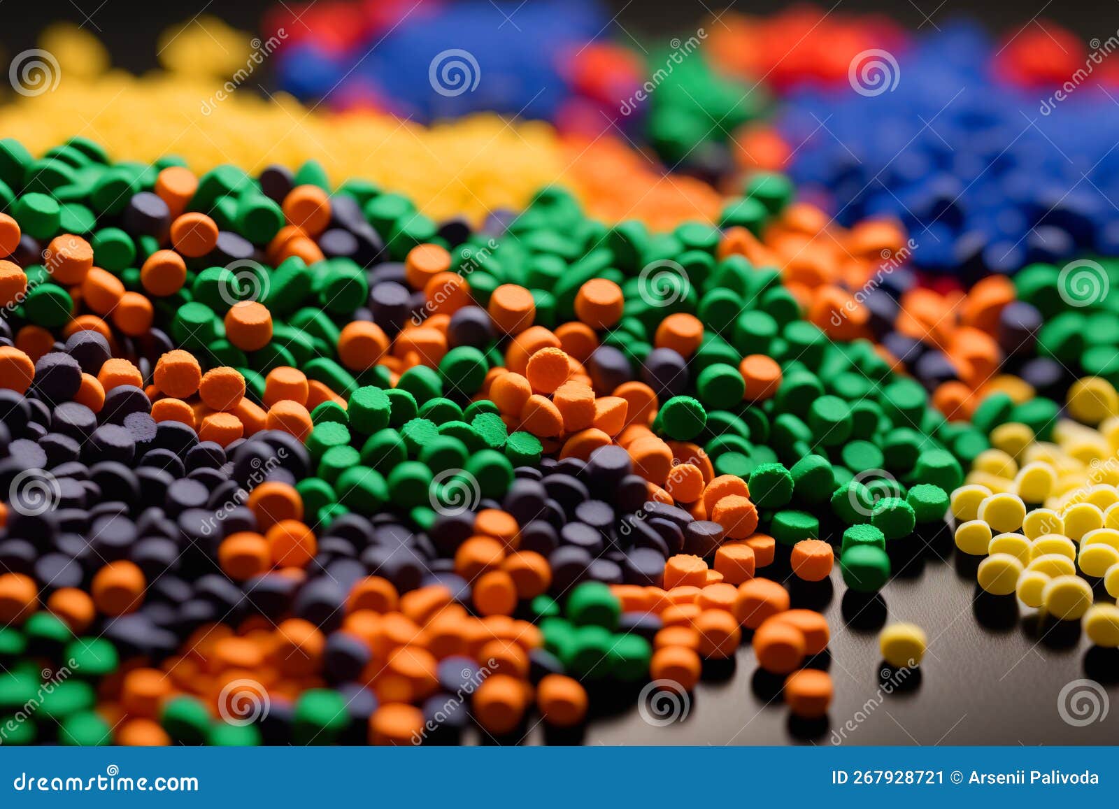 Eco-friendly, Biodegradable Plastic Granules in a Variety of Colors in ...