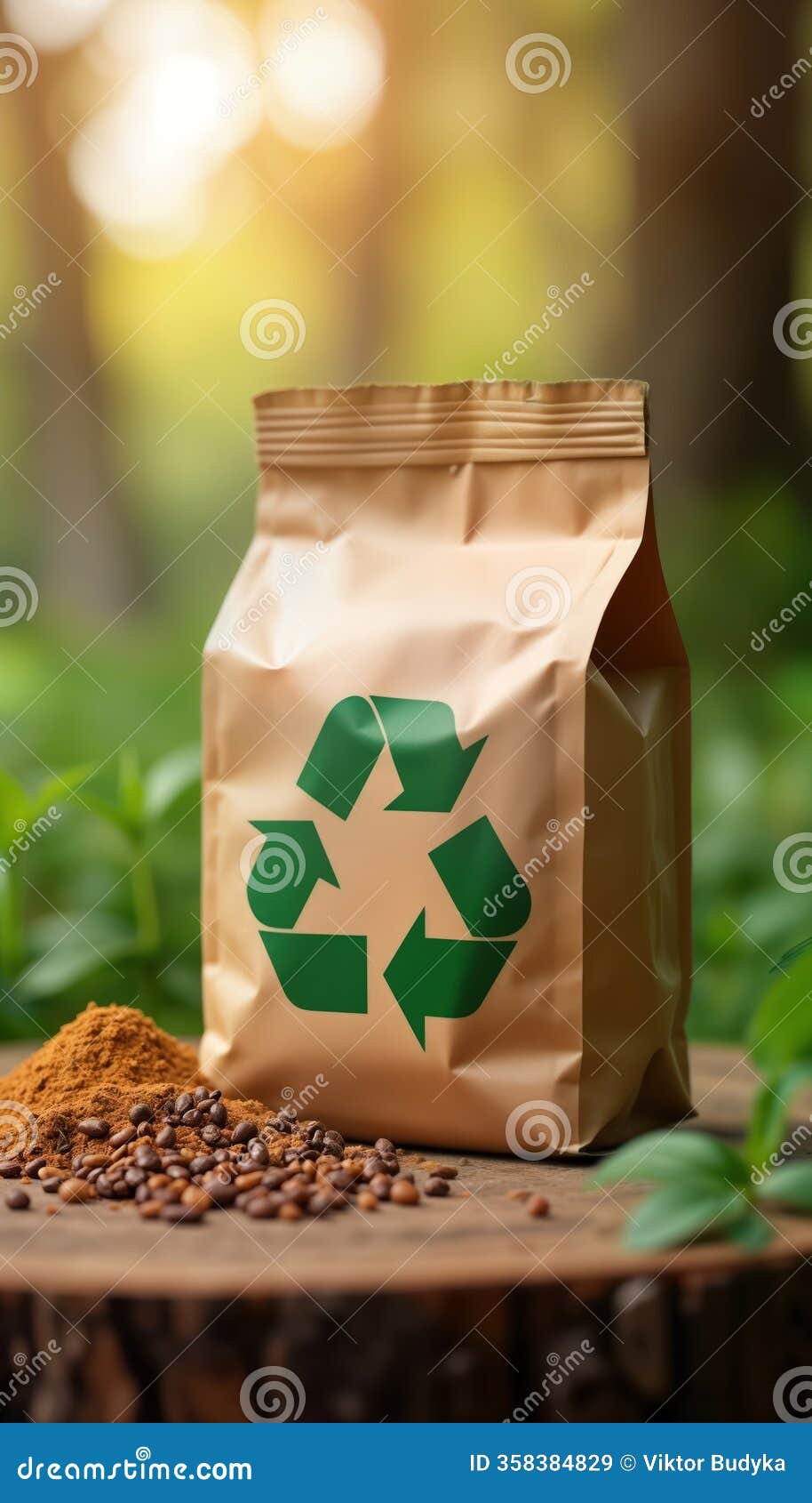 Eco-friendly Biodegradable Plastic Package with Recycle Symbol ...