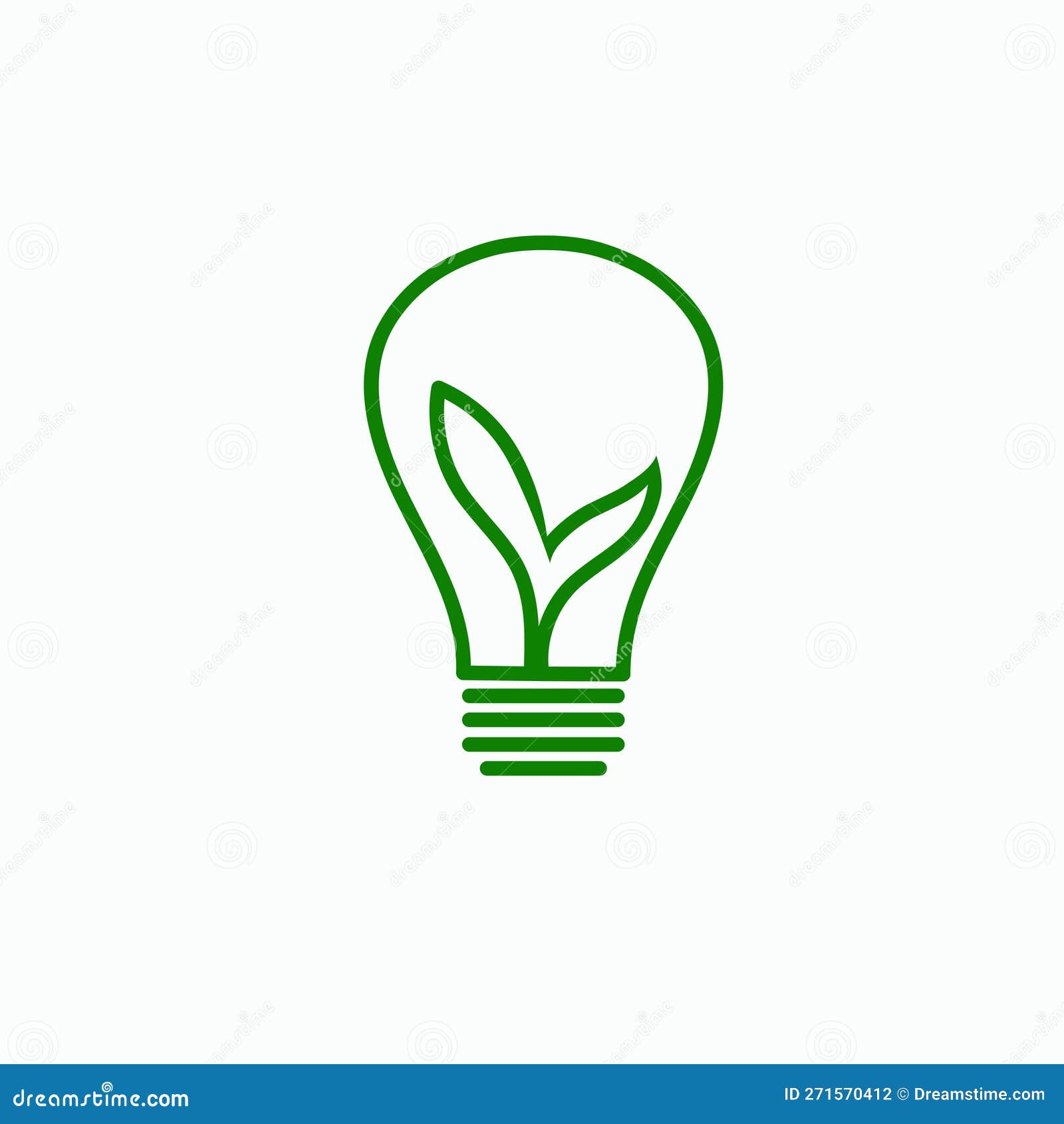 Eco Friendly Bulb Vector Illustration Stock Illustration - Illustration ...