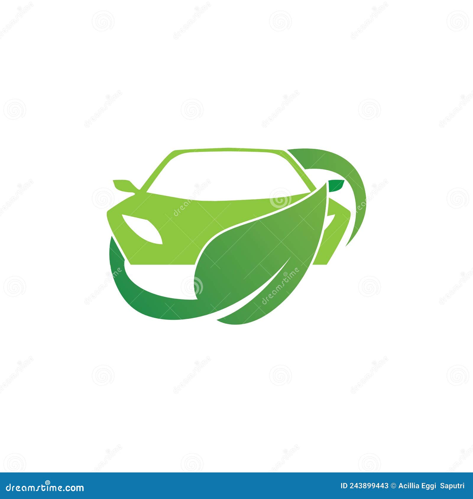 Eco Friendly Car Symbol and Logo Vector Icon Image Stock Illustration ...
