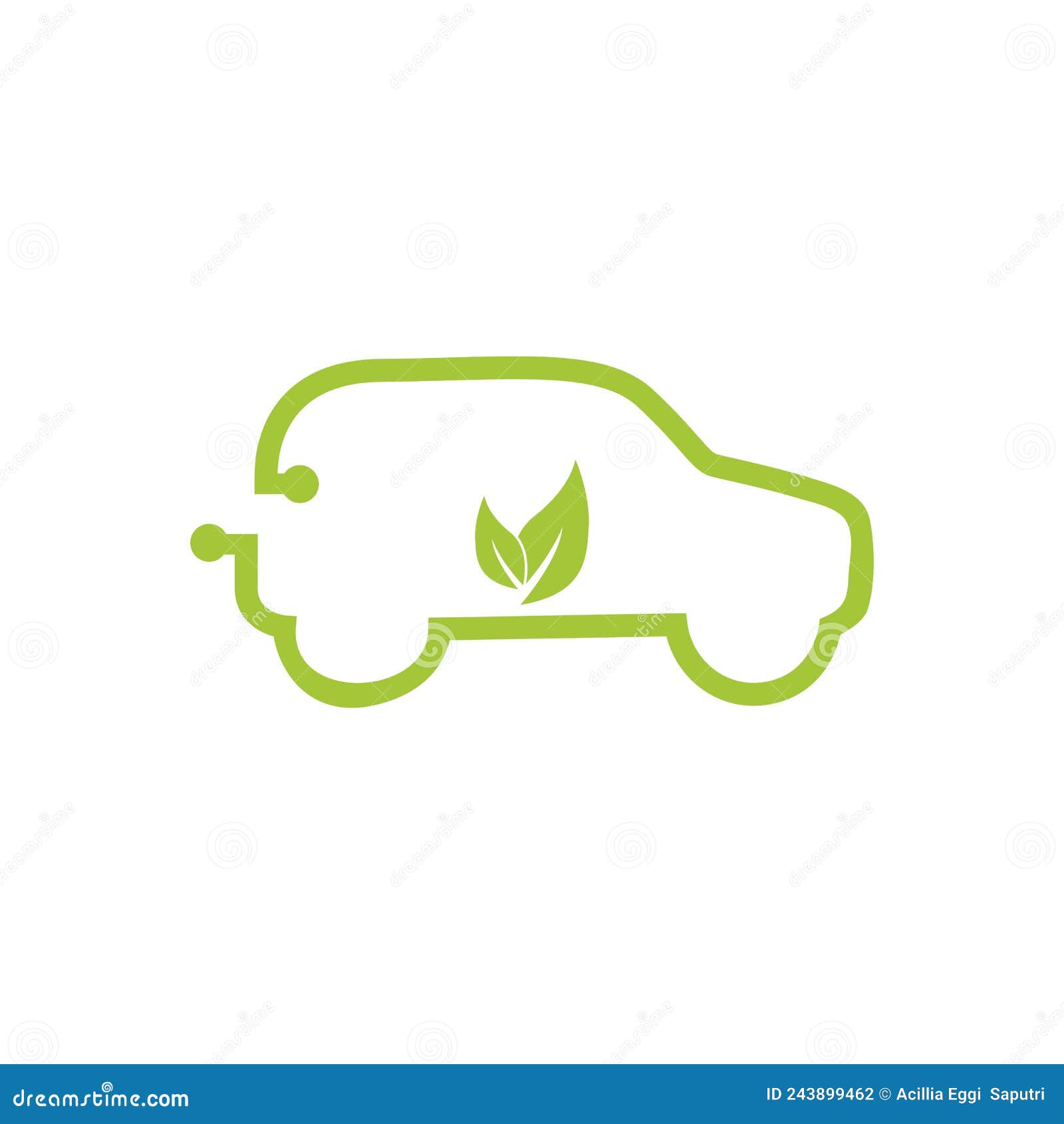Eco Friendly Car Symbol and Logo Vector Icon Image Stock Illustration ...