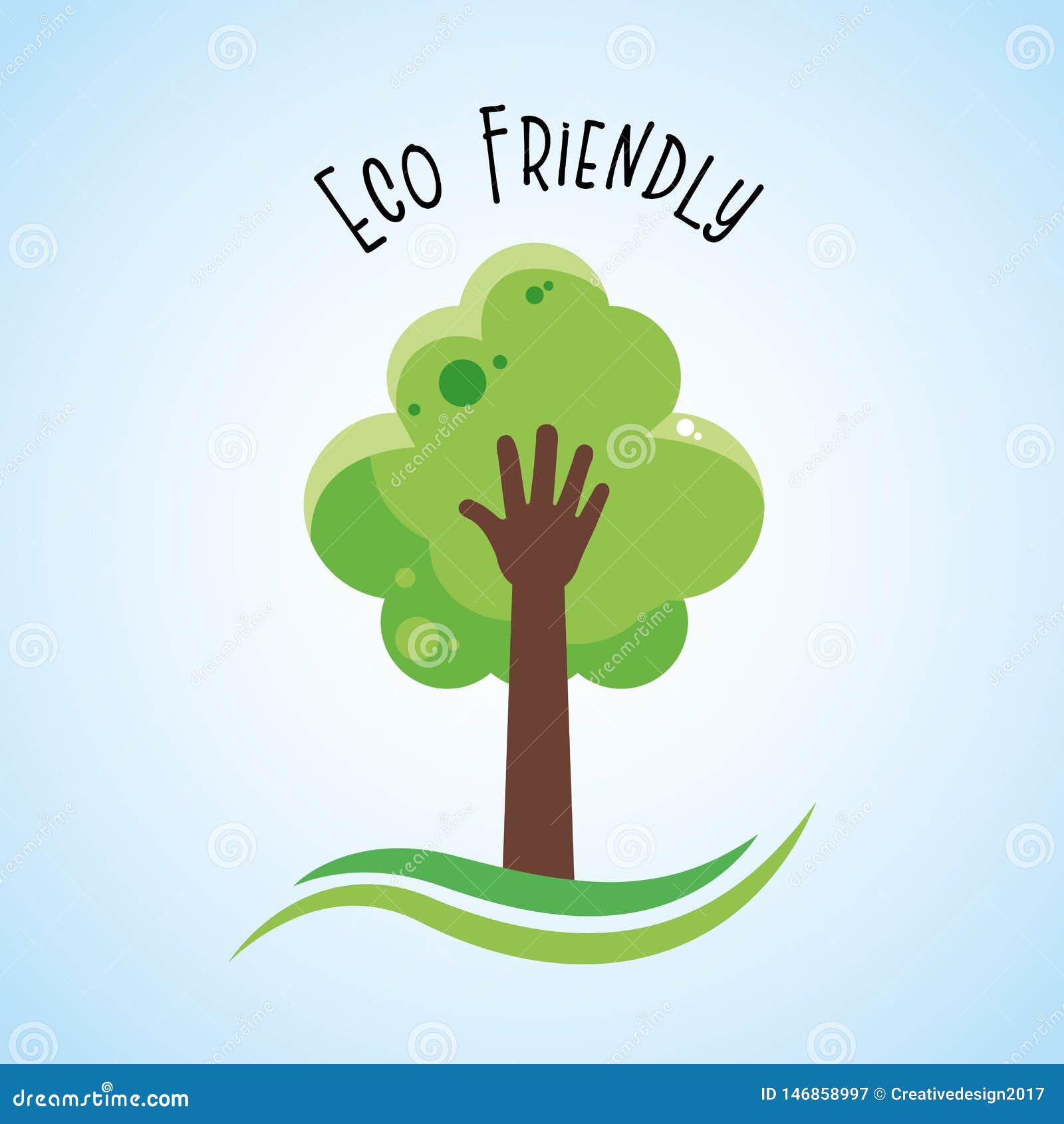 Eco friendly cartoons stock vector. Illustration of tree - 146858997