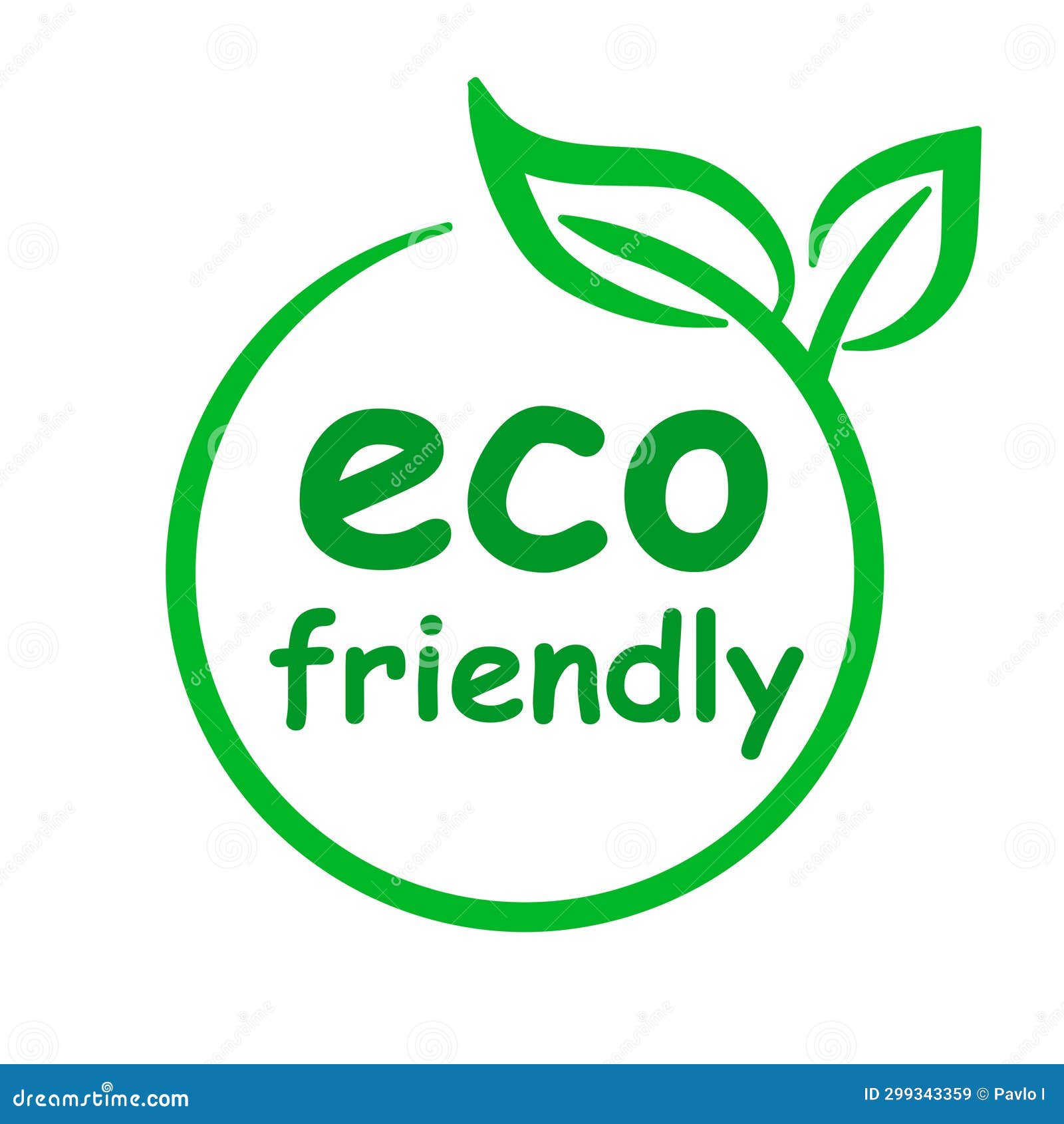 Eco Friendly Circle Icon with Leaves - Vector Stock Vector ...