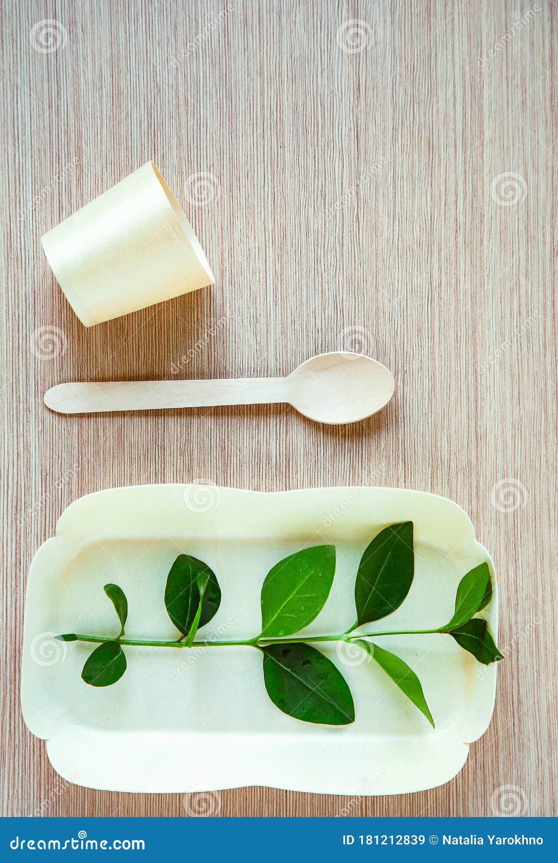 Eco-friendly, Disposable Tableware, without Plastic, Spoons Stock Image ...