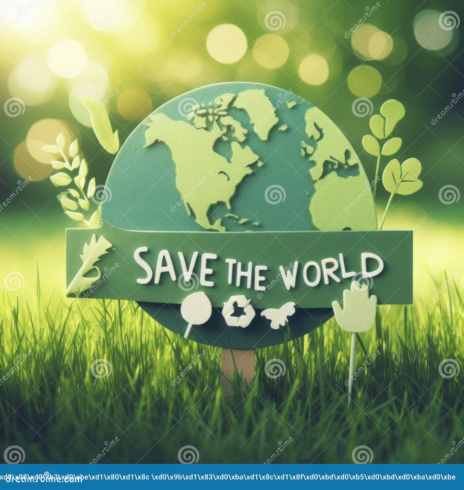 Eco Friendly Earth Banner, Save the World Concept, Earth Day ...