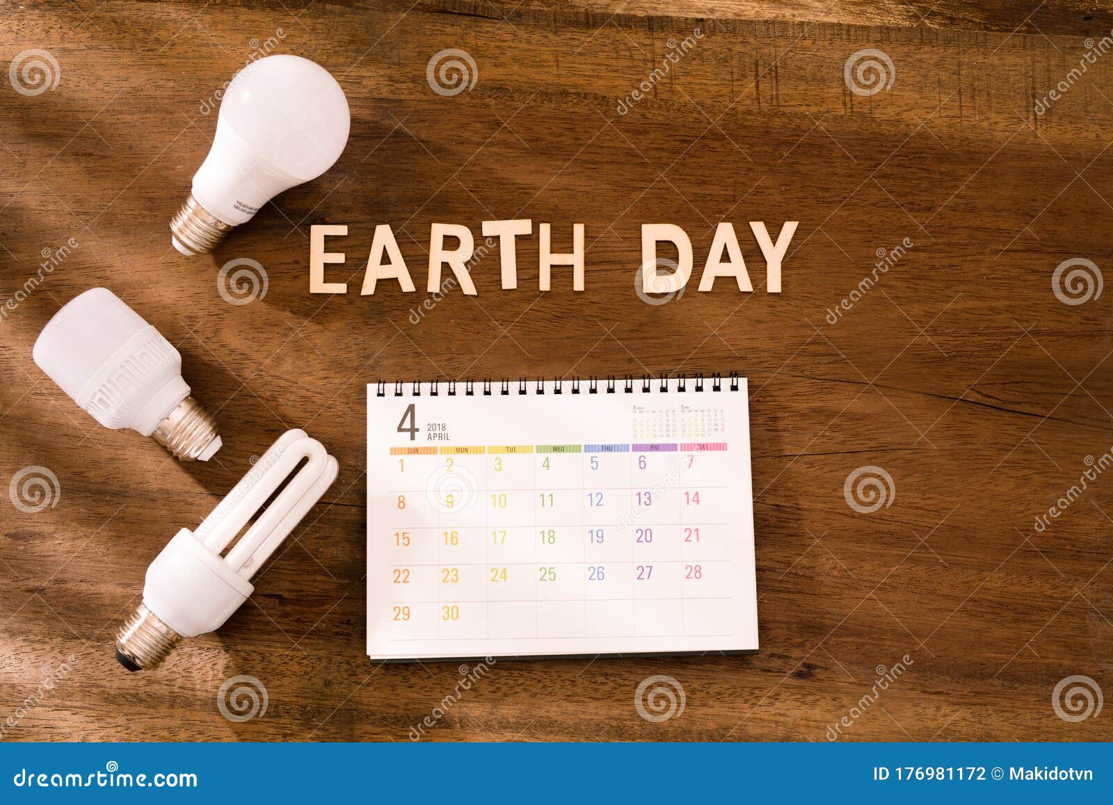 Eco Friendly Earth Day Concept. Saving Energy Stock Photo - Image of ...
