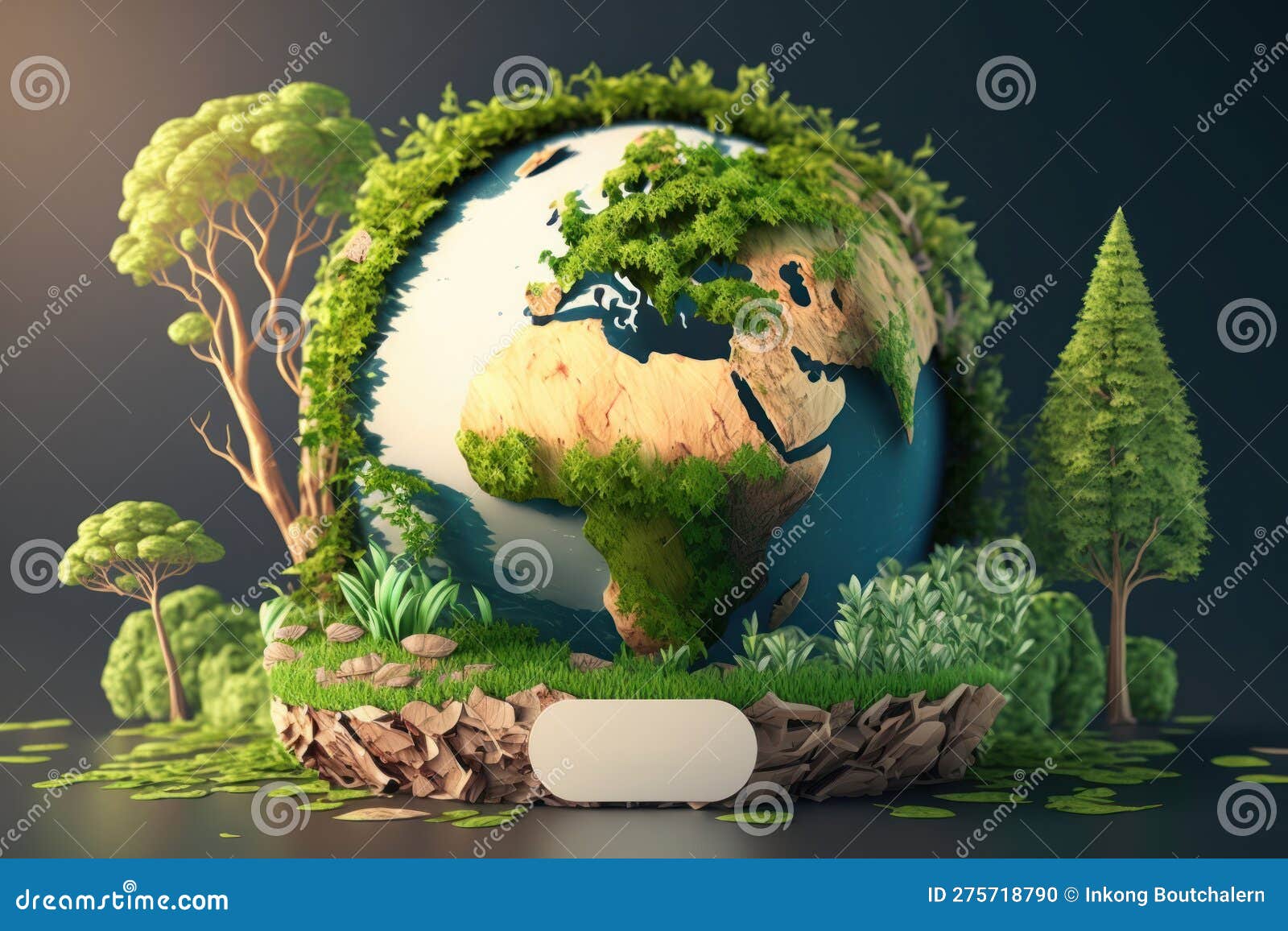 Eco Friendly Earth Green World, World Environment and Earth Day Concept ...