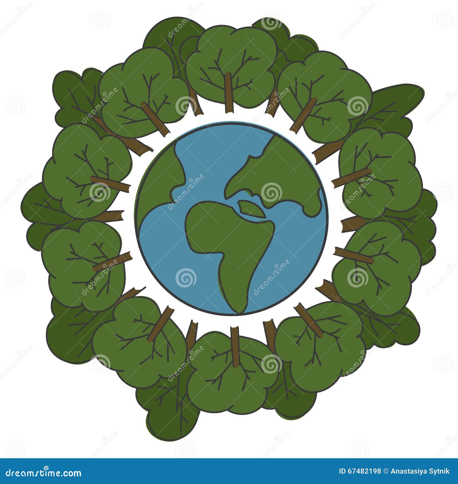 ECO FRIENDLY. Ecology Concept With Green Eco Earth And Trees. Vector ...