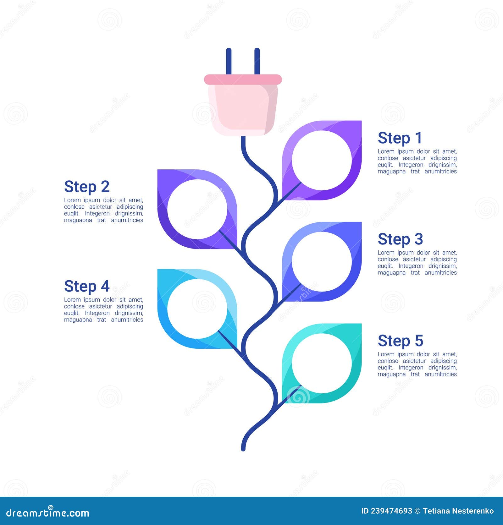 Eco Friendly Energy Source Infographic Chart Design Template Stock ...