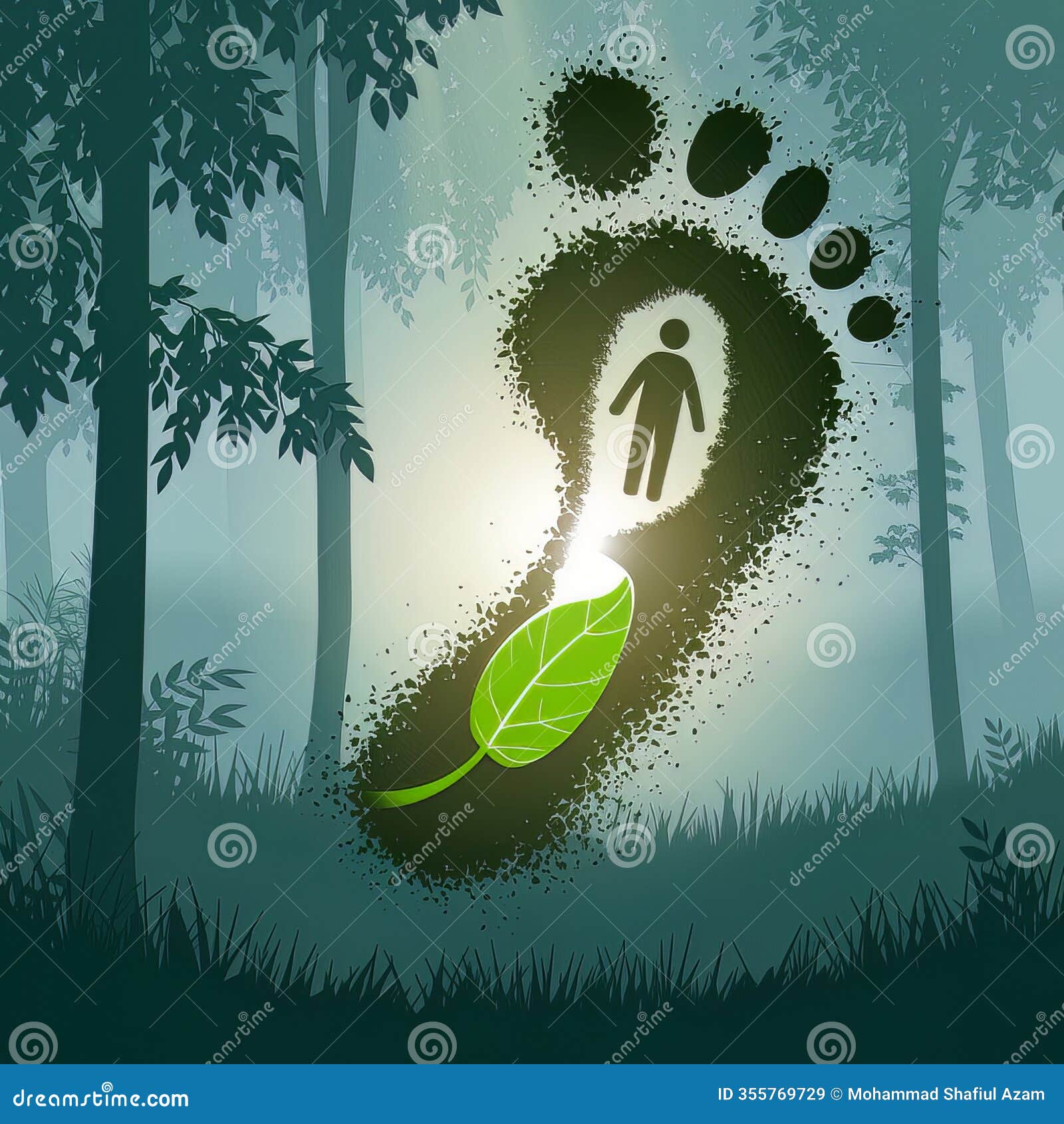 An Eco-friendly Footprint that Symbolises How Humans Affect ...