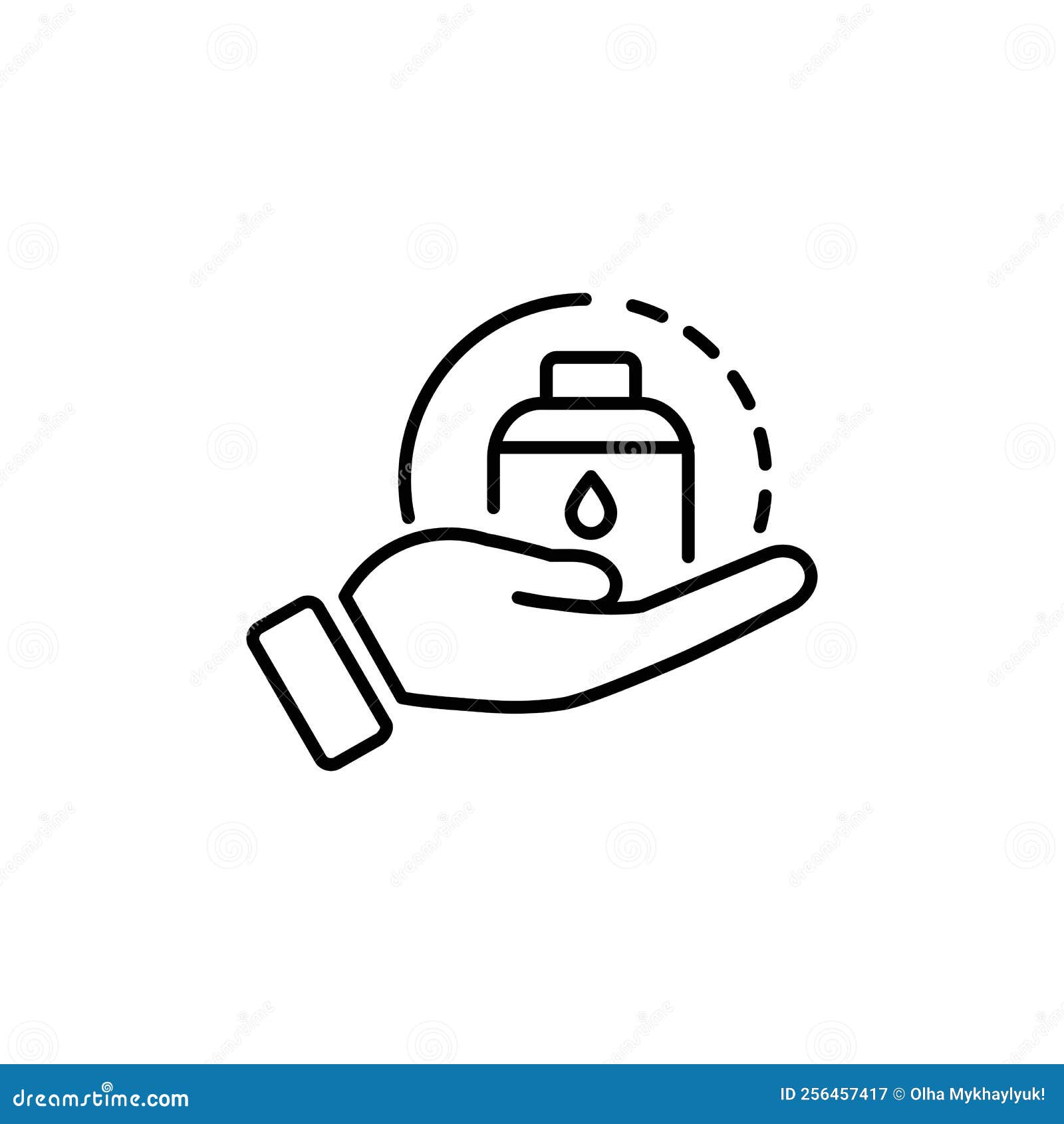 Eco Friendly Fuel in Hand on White Background Eps 10 Stock Vector ...