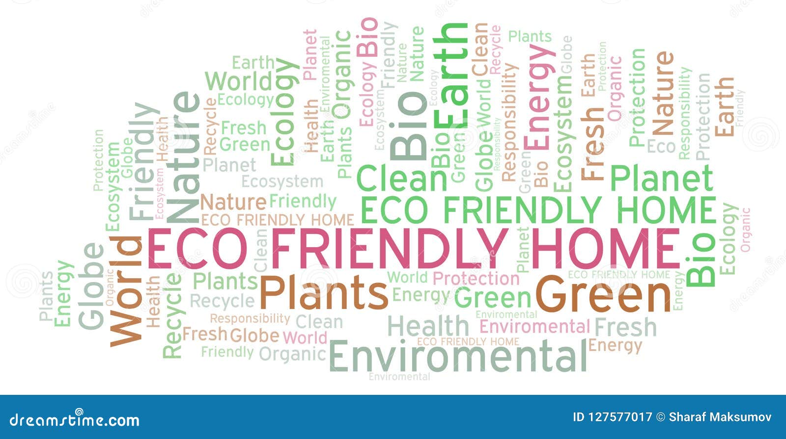 Eco Friendly Home Word Cloud. Stock Illustration - Illustration of ...