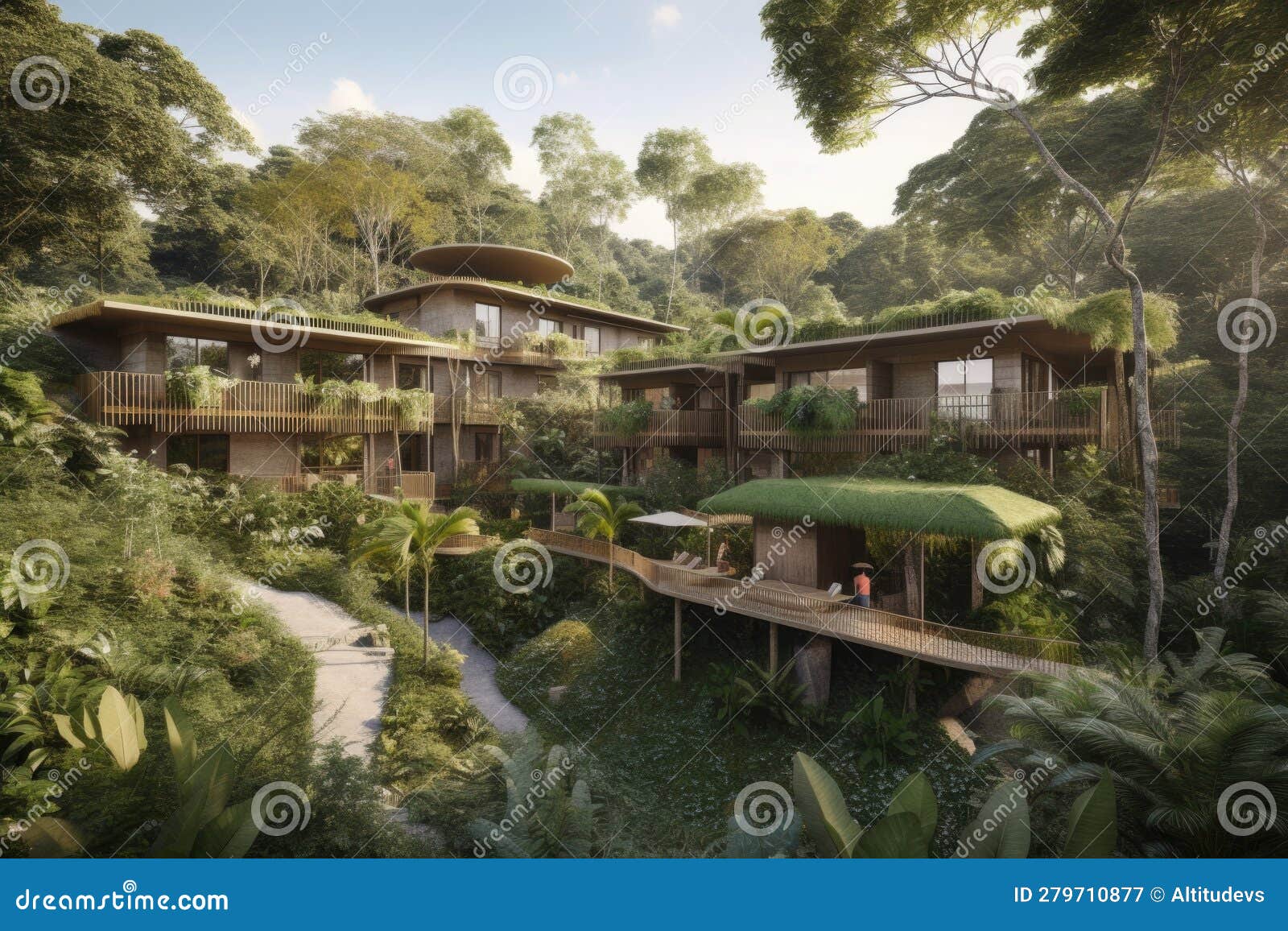Eco-friendly Hotel, Surrounded by Lush Greenery and Natural ...
