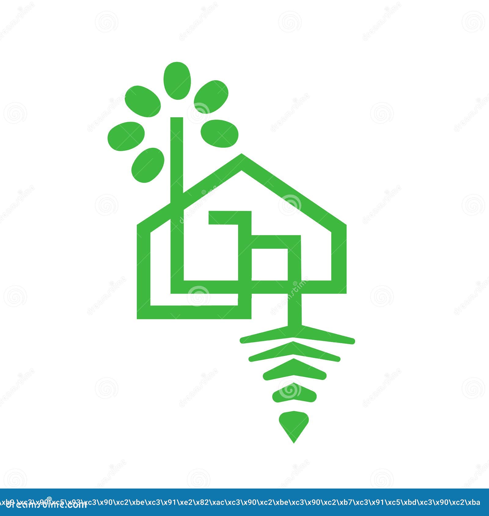 Eco Friendly House Icon, Vector Illustration Stock Vector ...