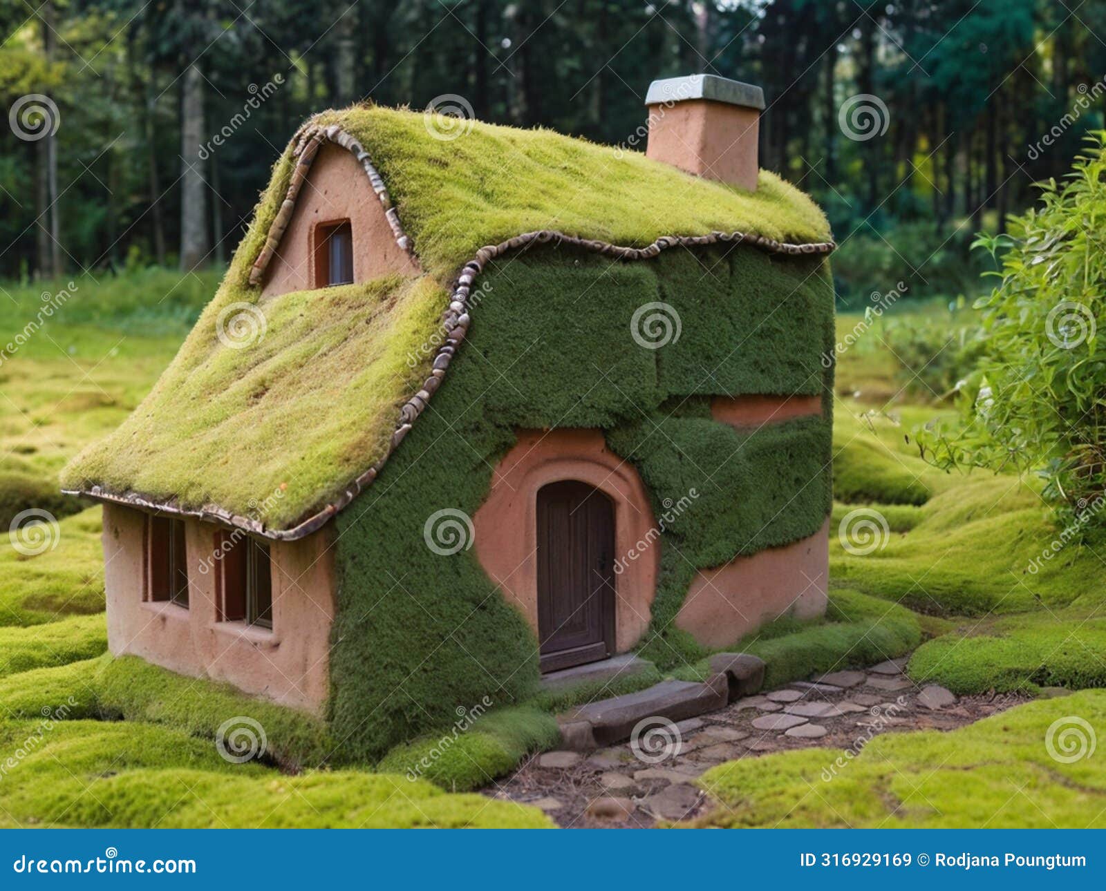 Eco Friendly House Made of Clay Clay House Stock Illustration ...