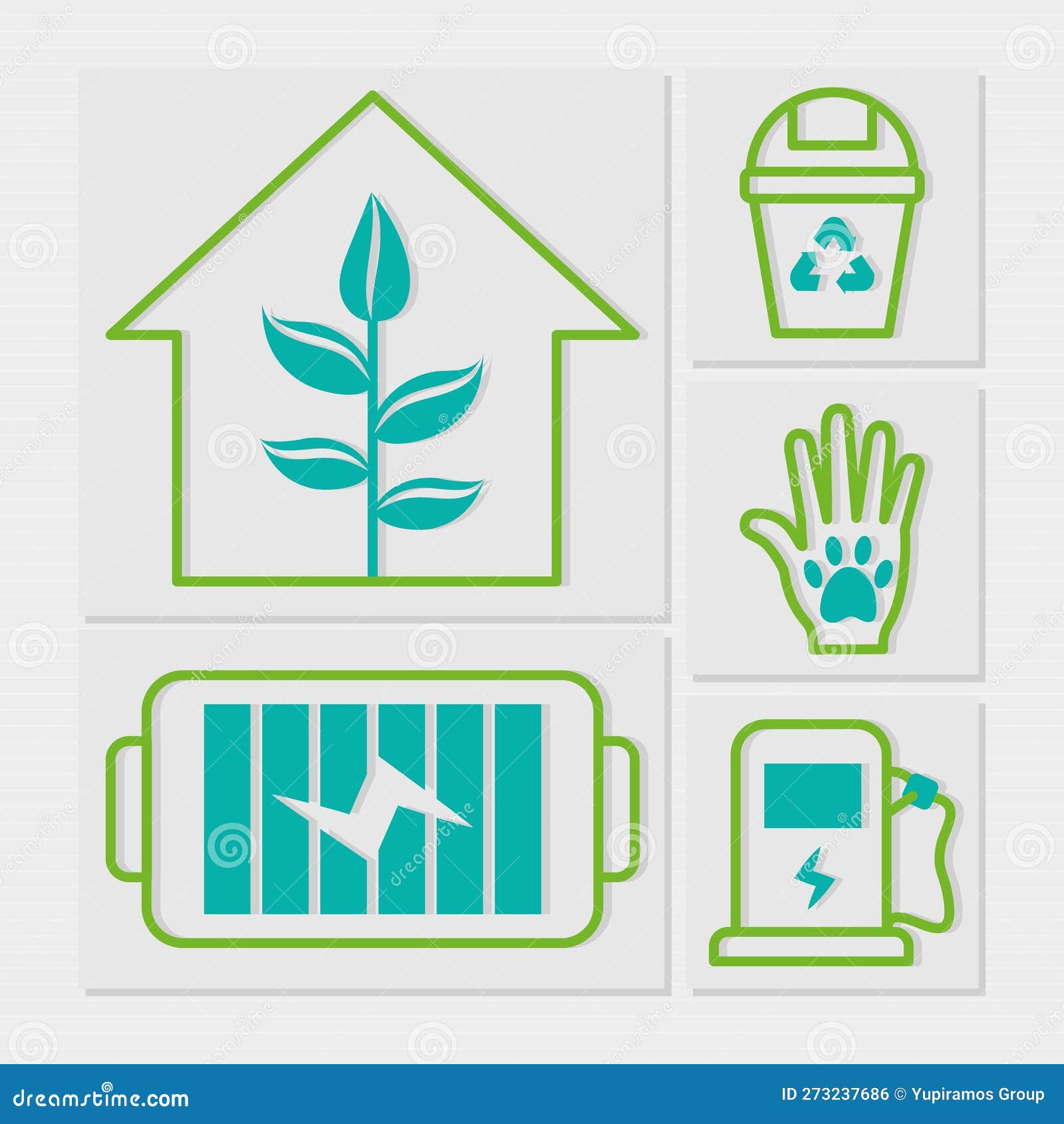 Eco friendly icon set stock vector. Illustration of support - 273237686