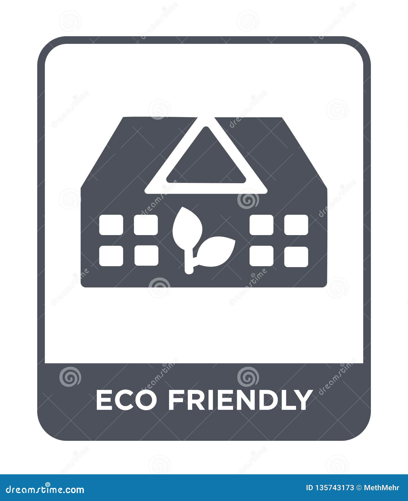 Eco Friendly Icon in Trendy Design Style. Eco Friendly Icon Isolated on ...