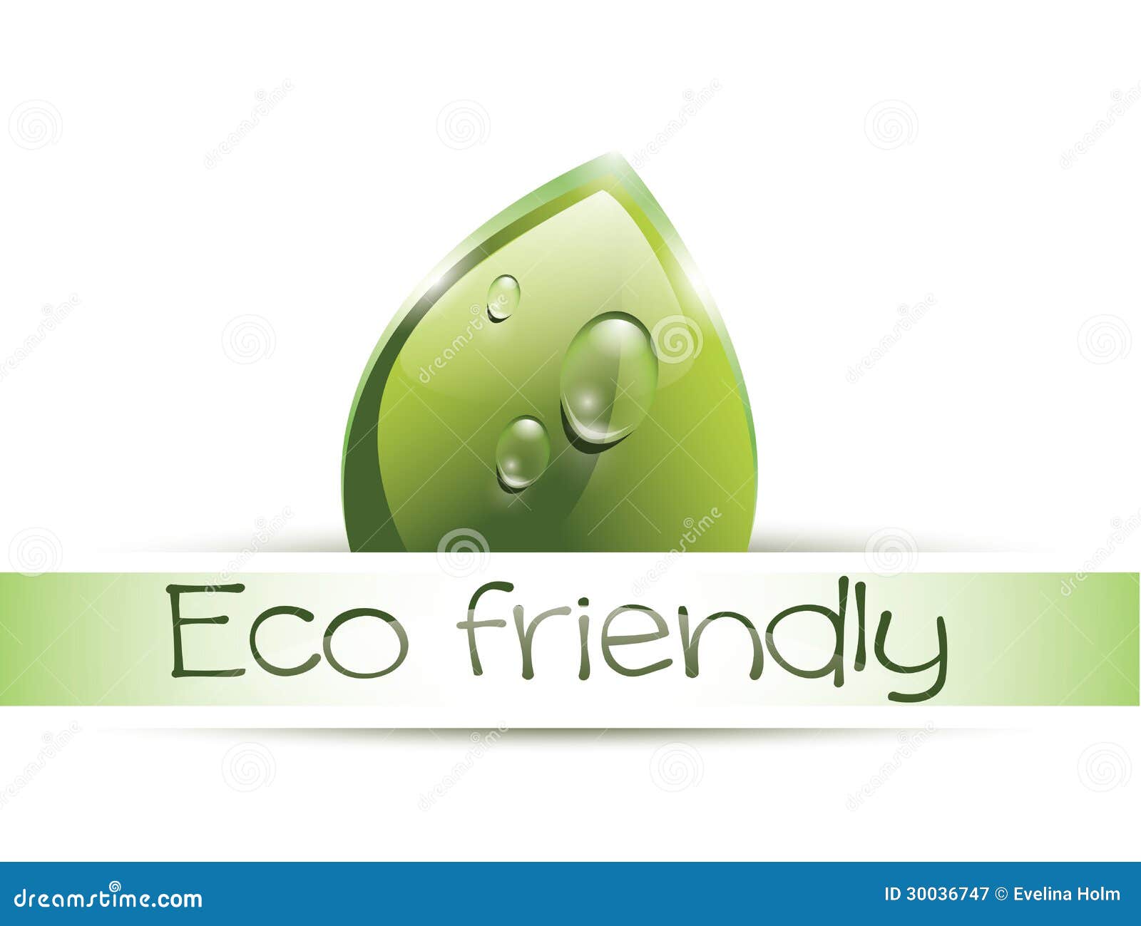 Eco Friendly Label Design With Green Leaves Organic Product Badge With