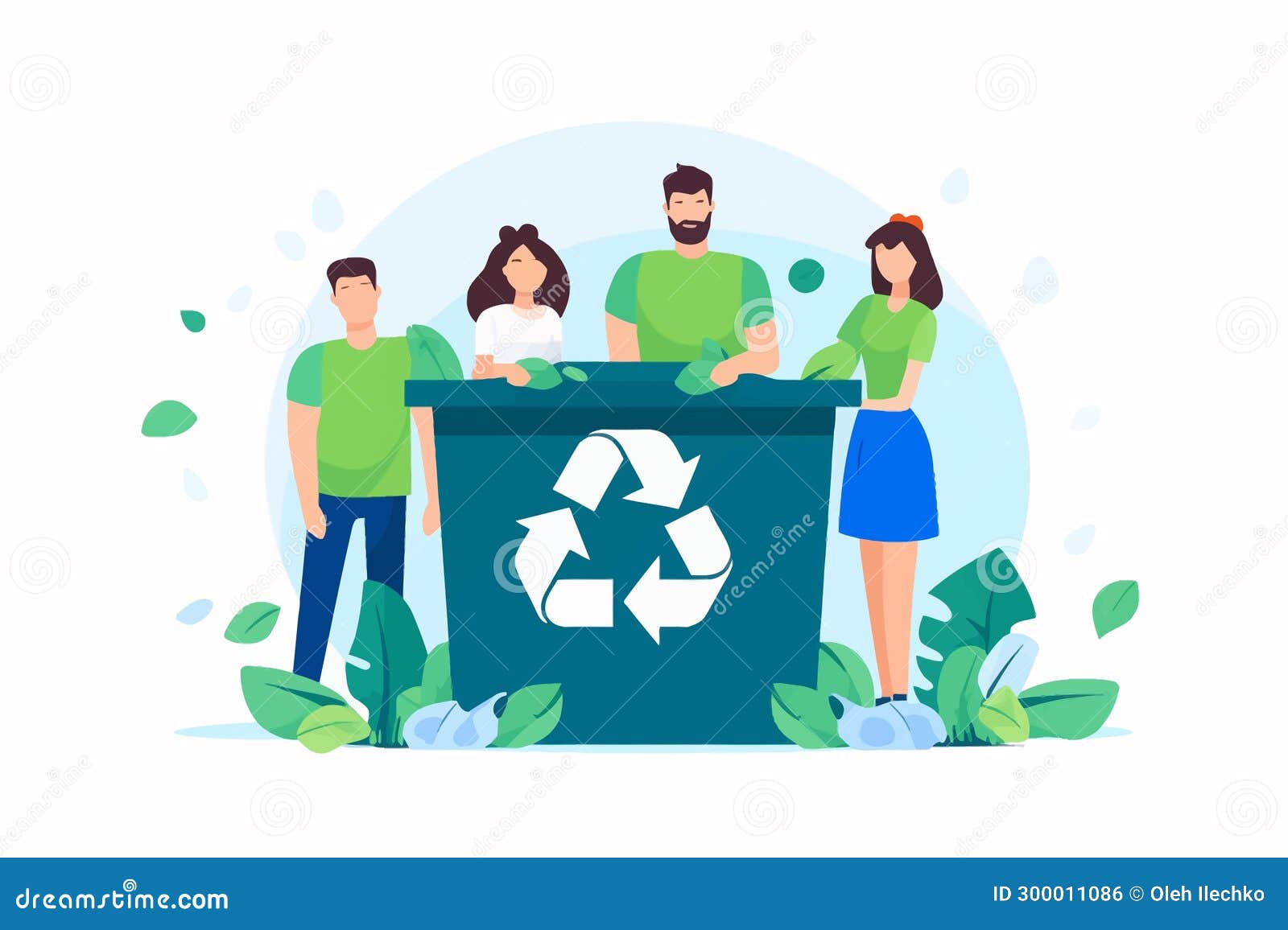 Family Sorting Organic Garbage Into A Trash Container. Dad And Daughter ... Family Sorting Organic Garbage Into A Trash Container. Dad And Daughter ...