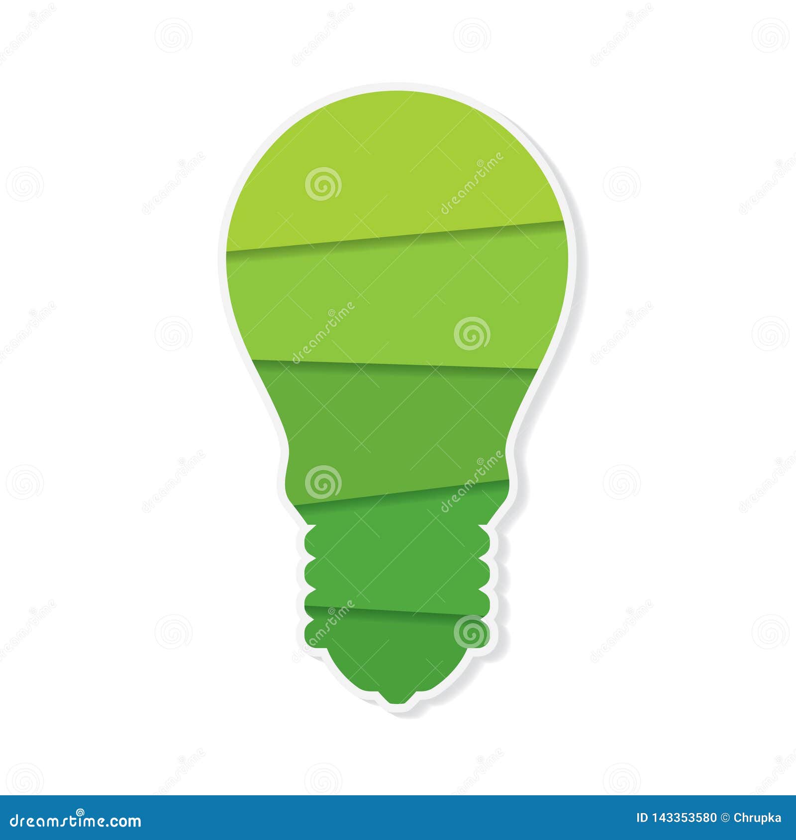 Eco Friendly Light Bulb or Energy Concept Stock Vector - Illustration ...
