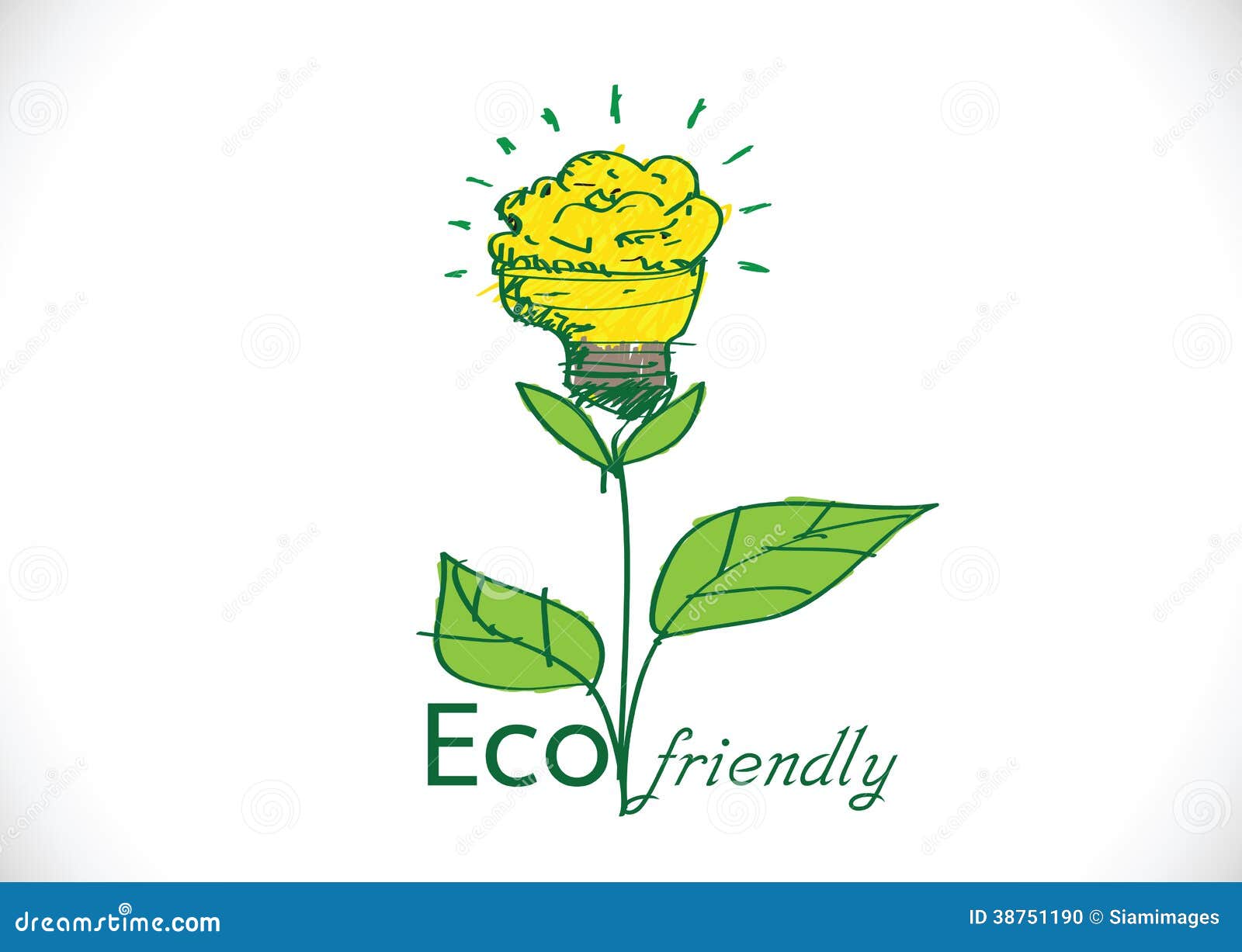 Eco Friendly Light Bulb Plant Stock Vector - Illustration of bulb ...