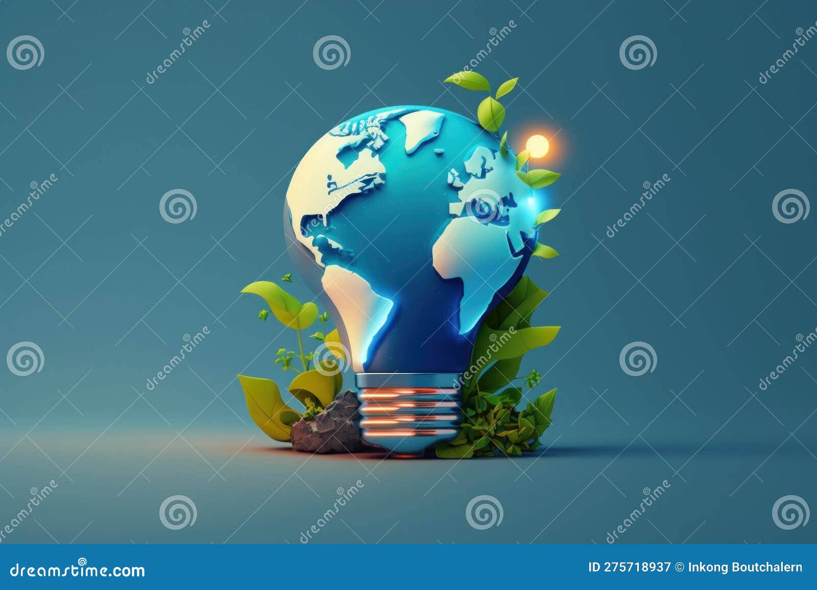 Eco Friendly Lightbulb Background, Sustainable and Renewable Energy ...