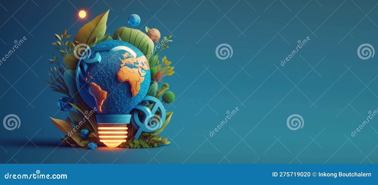 Eco Friendly Lightbulb Background, Sustainable and Renewable Energy ...