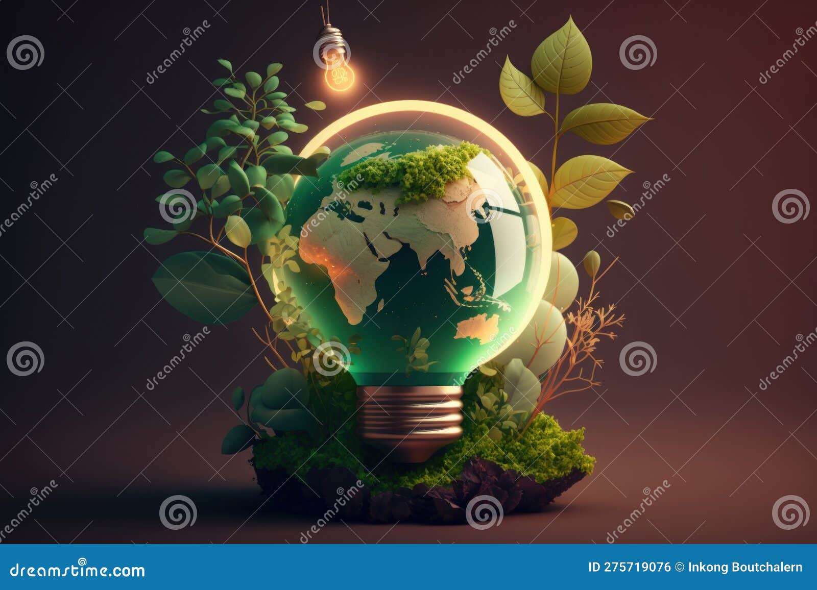 Eco Friendly Lightbulb Background, Sustainable and Renewable Energy ...