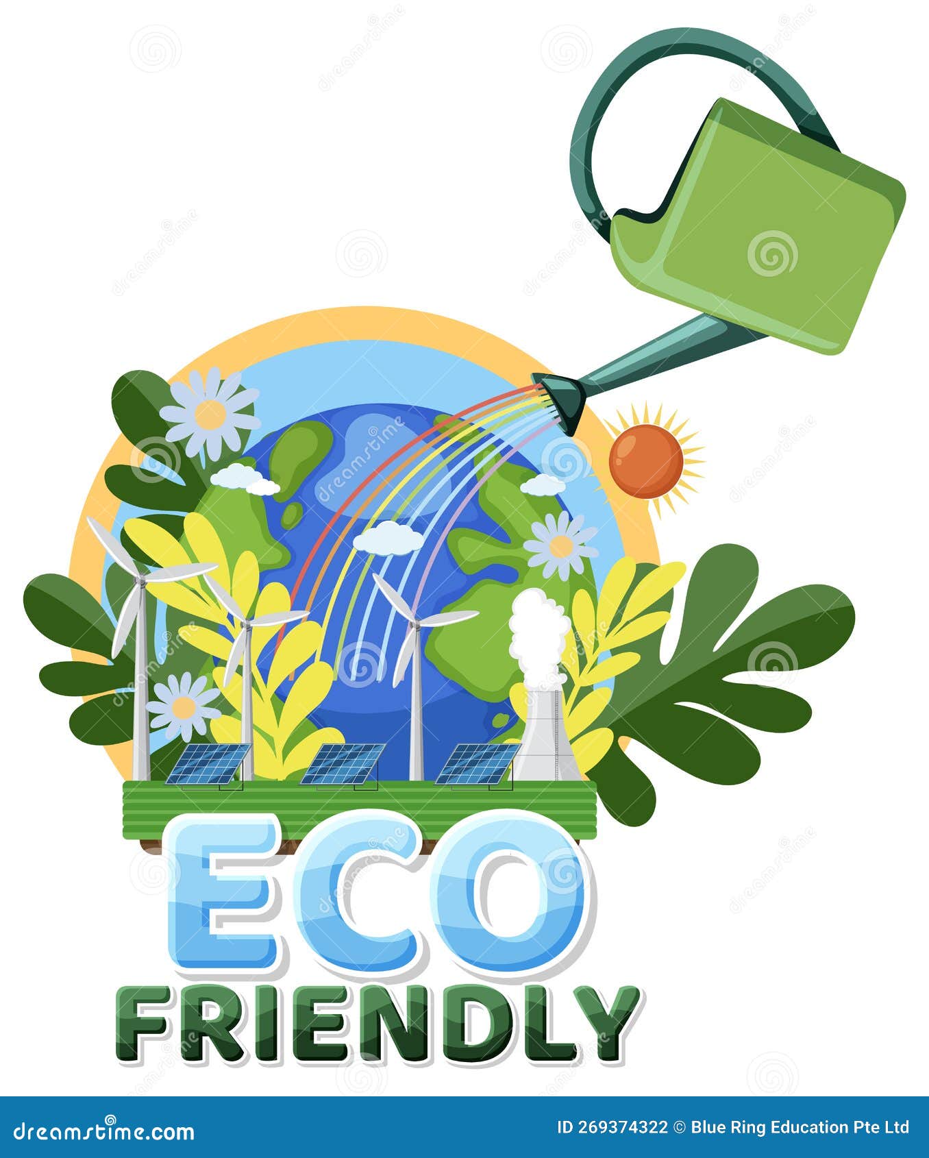 Eco Friendly Logo Banner Vector Stock Illustration - Illustration of ...