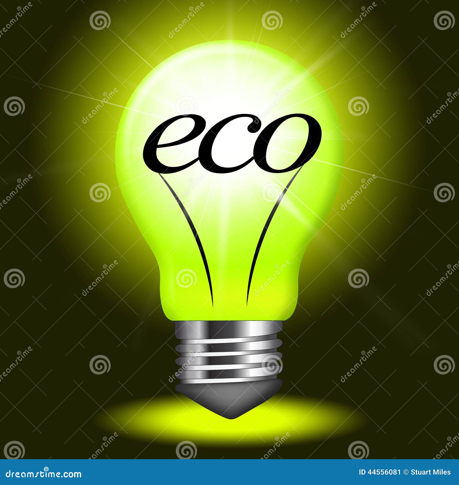 Eco Friendly Means Go Green and Earth Stock Illustration - Illustration ...