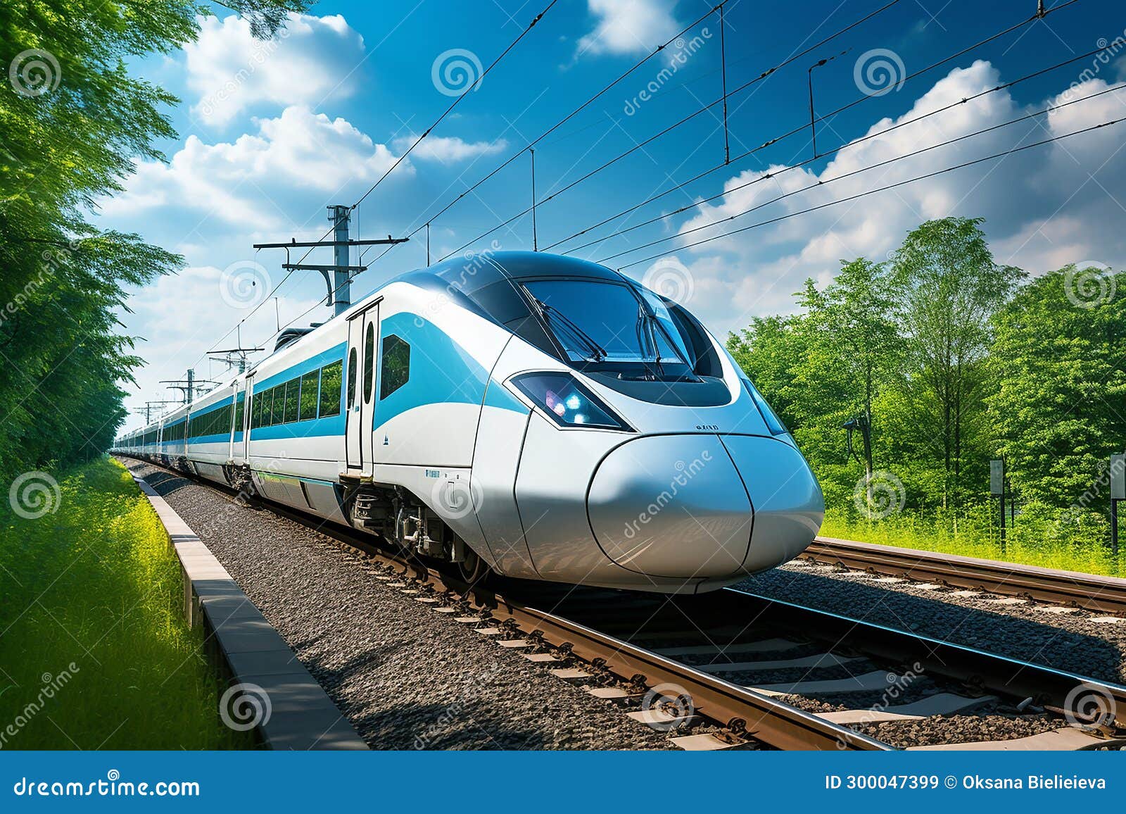 Eco Friendly Modern High Speed Train Stock Image - Image of vehicle ...