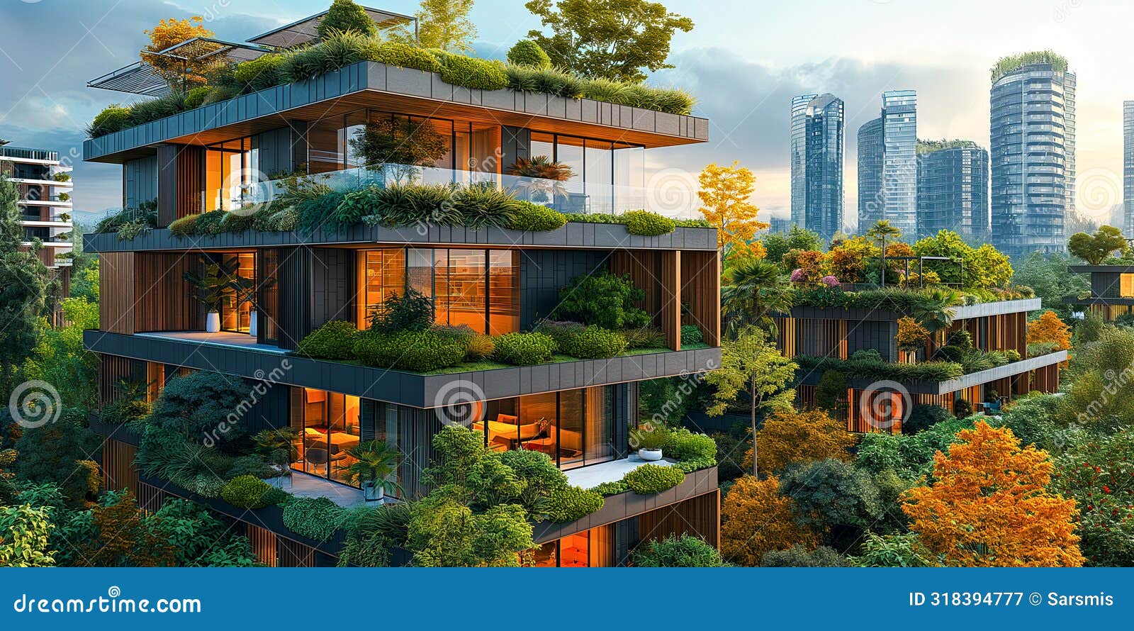 Eco-friendly Modular Housing Complex. Sustainable Development Of The ...