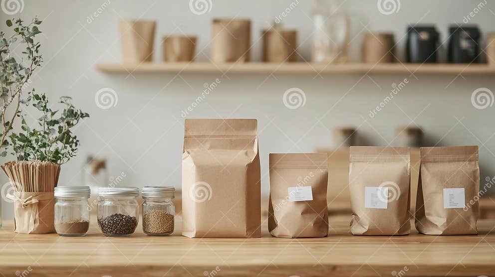 Eco-friendly Options with Zero Waste Packaging Design Stock ...