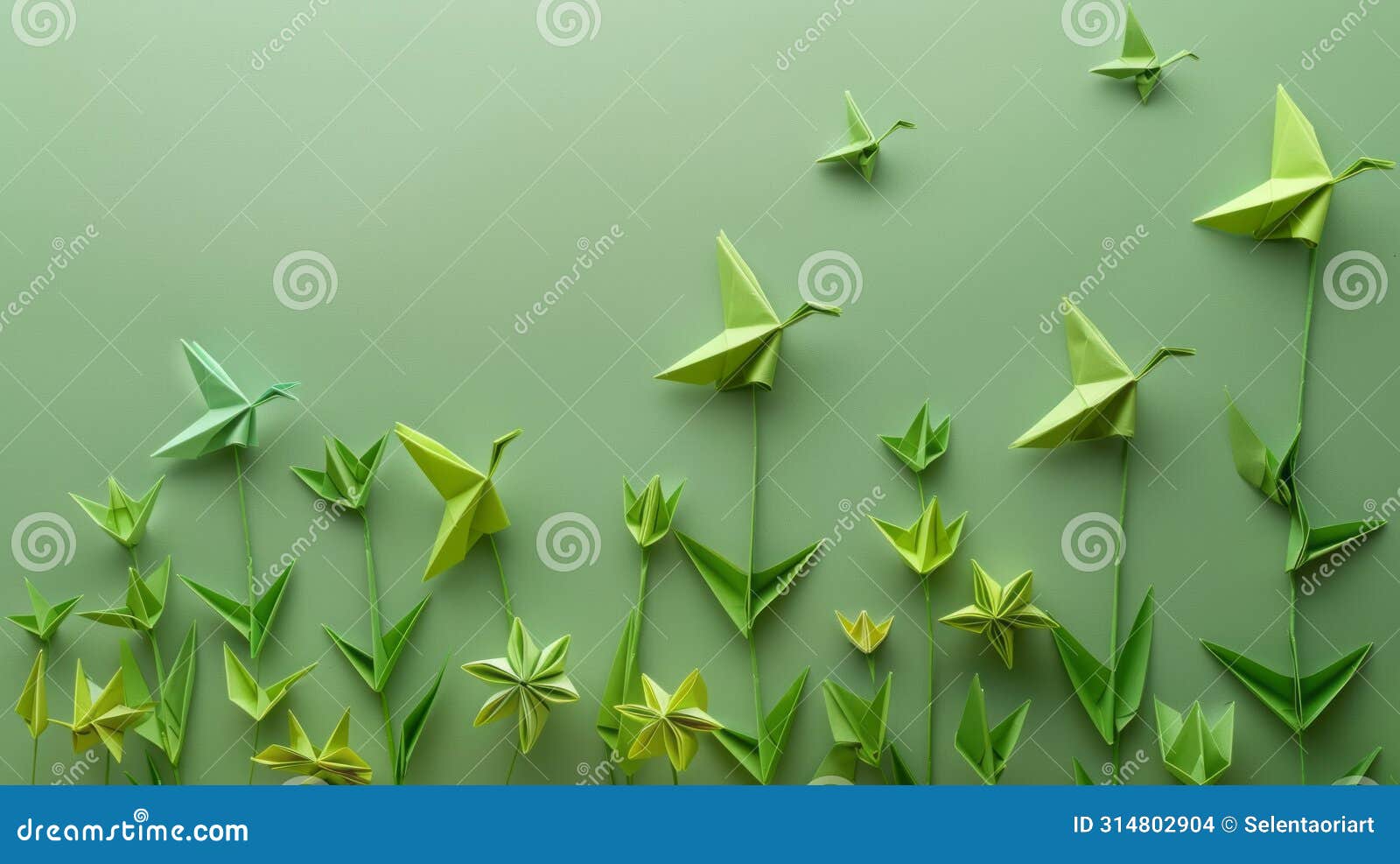 Eco-Friendly Origami Paper for Green Classrooms Stock Illustration ...