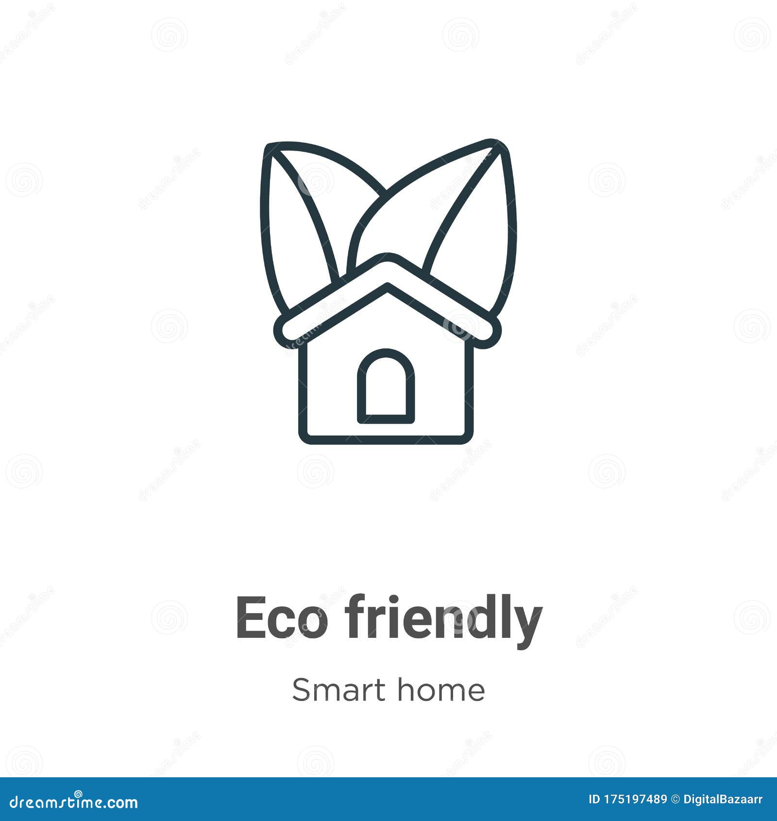 Eco Friendly Outline Vector Icon. Thin Line Black Eco Friendly Icon ...