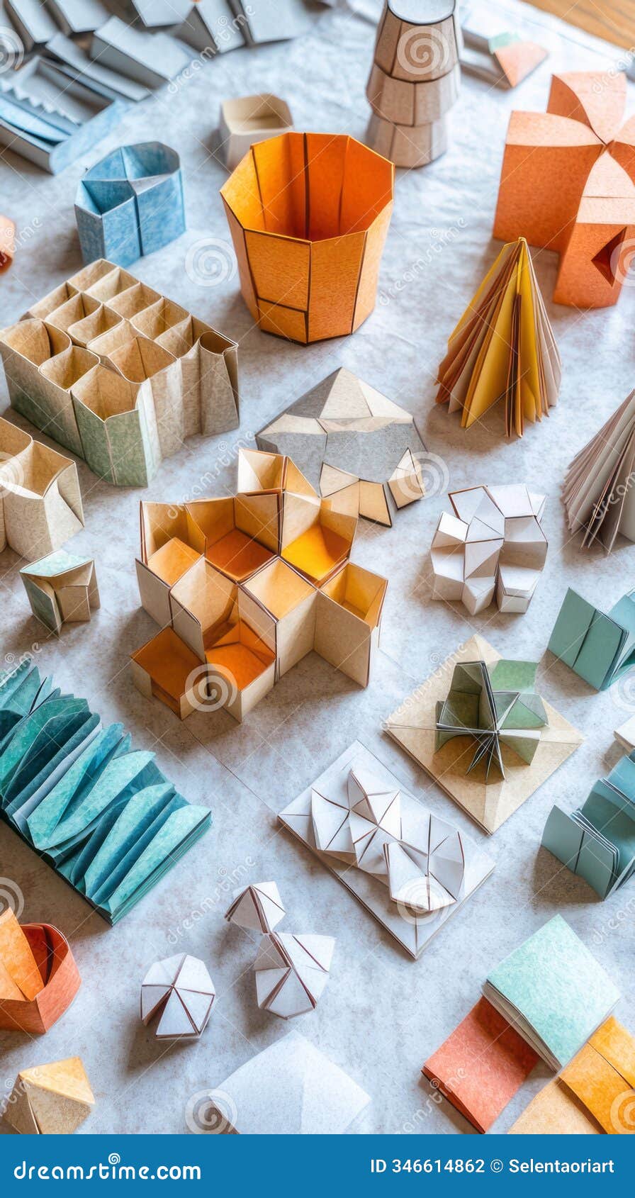 Eco-Friendly Paper Model Kits for Green Classrooms Stock Illustration ...