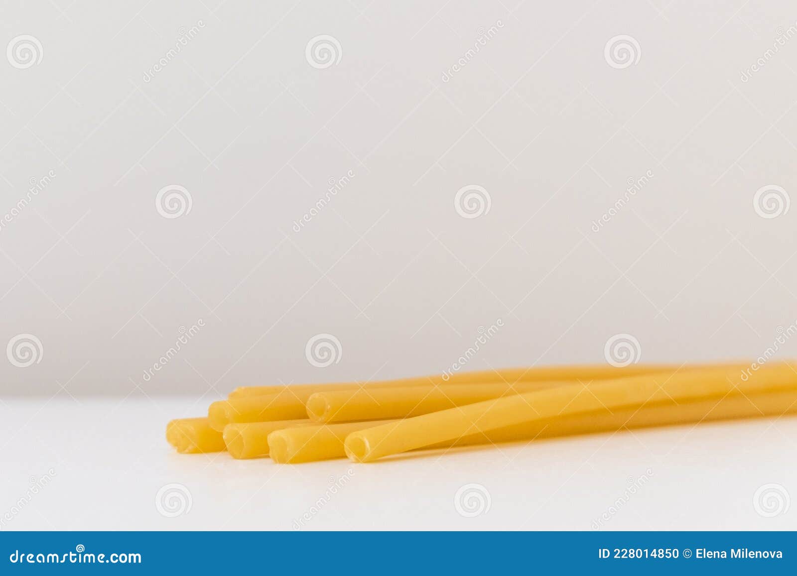 Eco-friendly Pasta Straws on Light Background Stock Photo - Image of ...