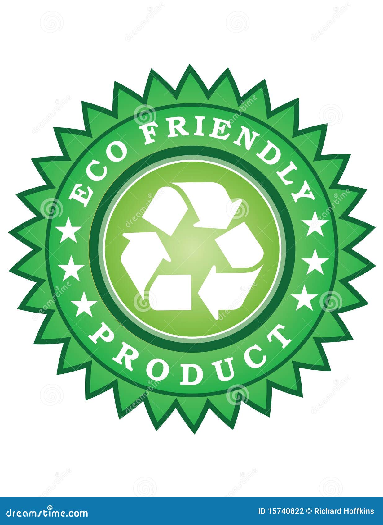 Eco-Friendly Product Sticker Stock Illustration - Illustration of ...